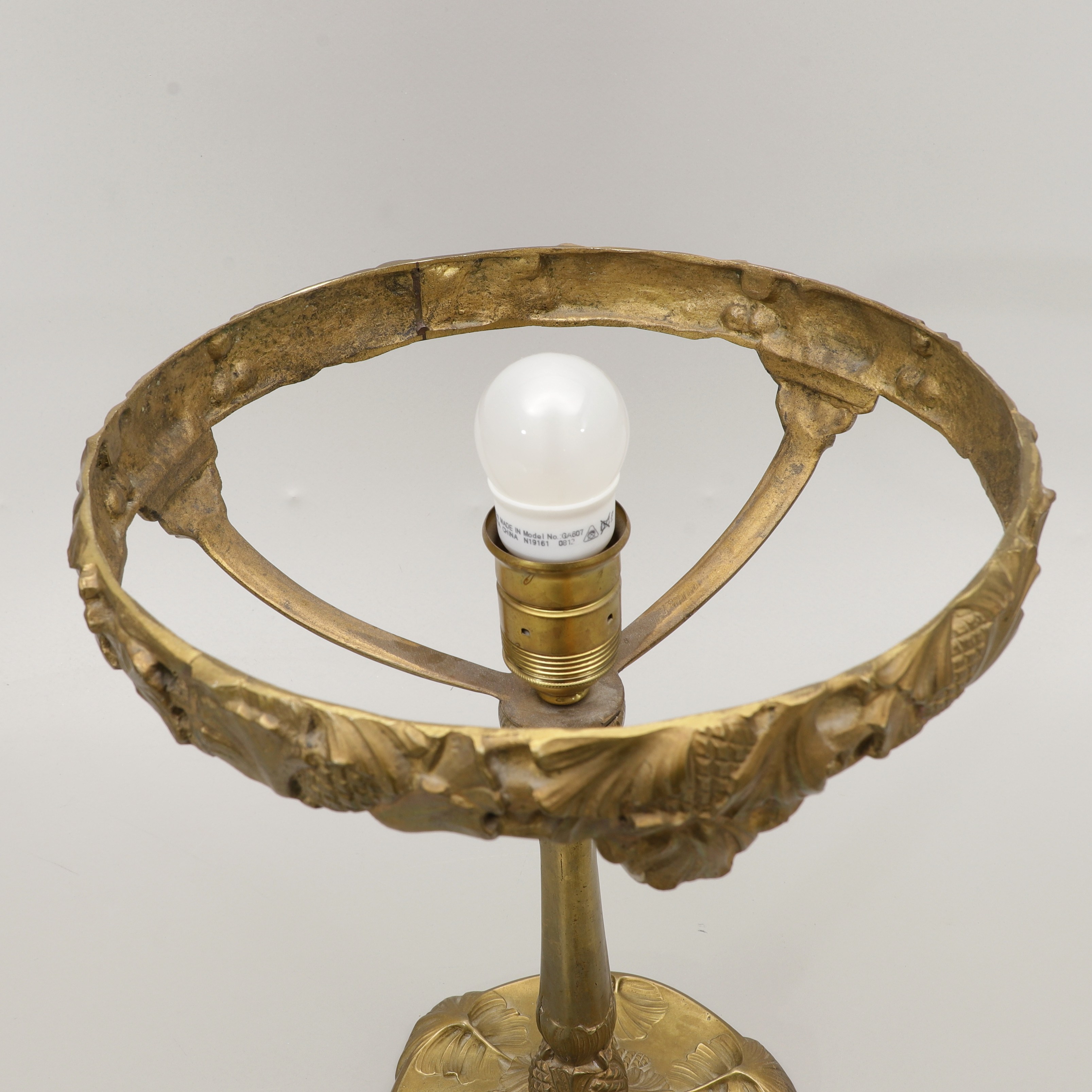 Images for 4704404. A STRINDBERG lamp, glass/brass, Art Nouveau, early ...
