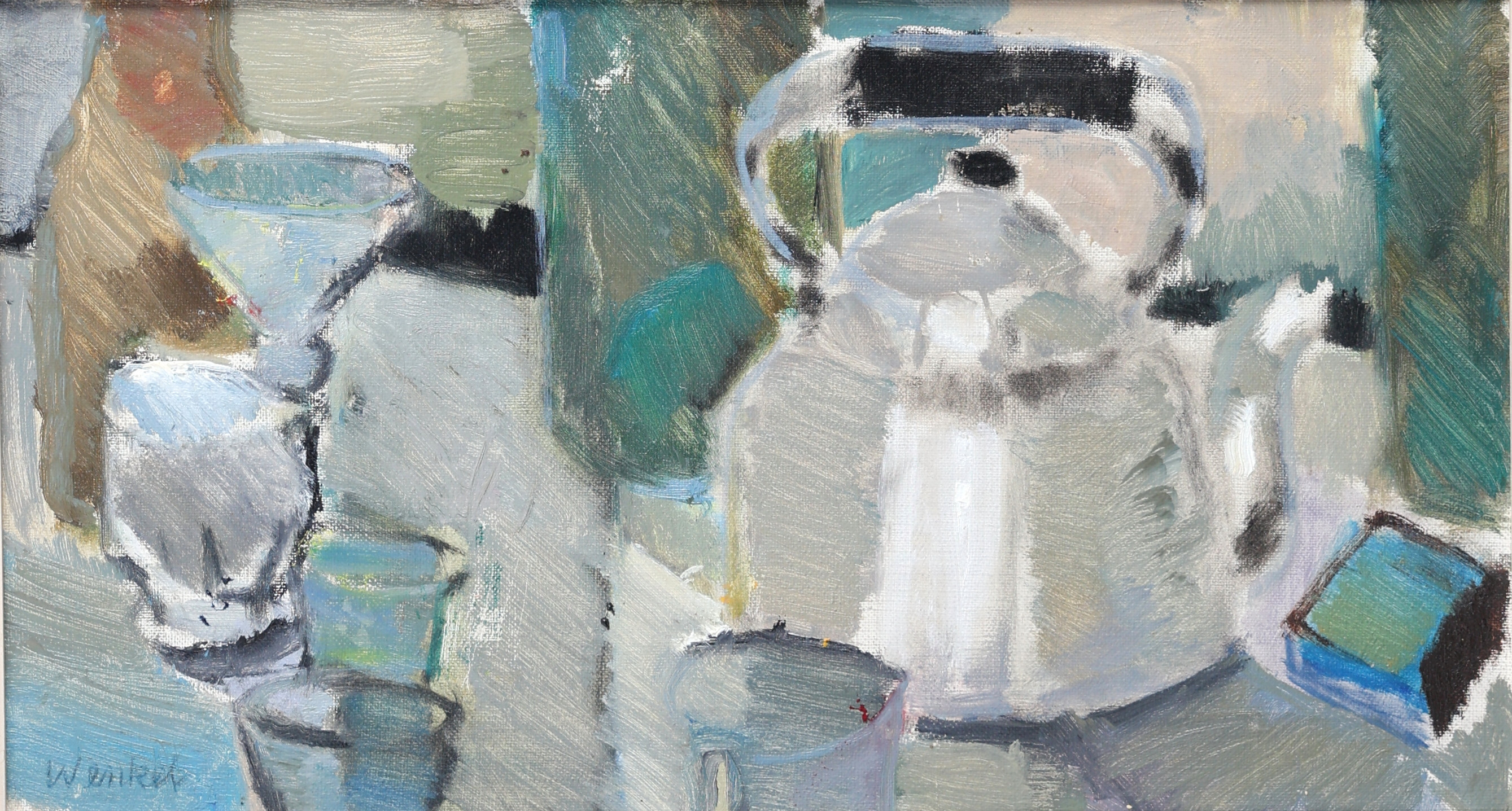 Images for 4707824. KENNY WENKEL, oil on canvas signed Wenkel. - Auctionet