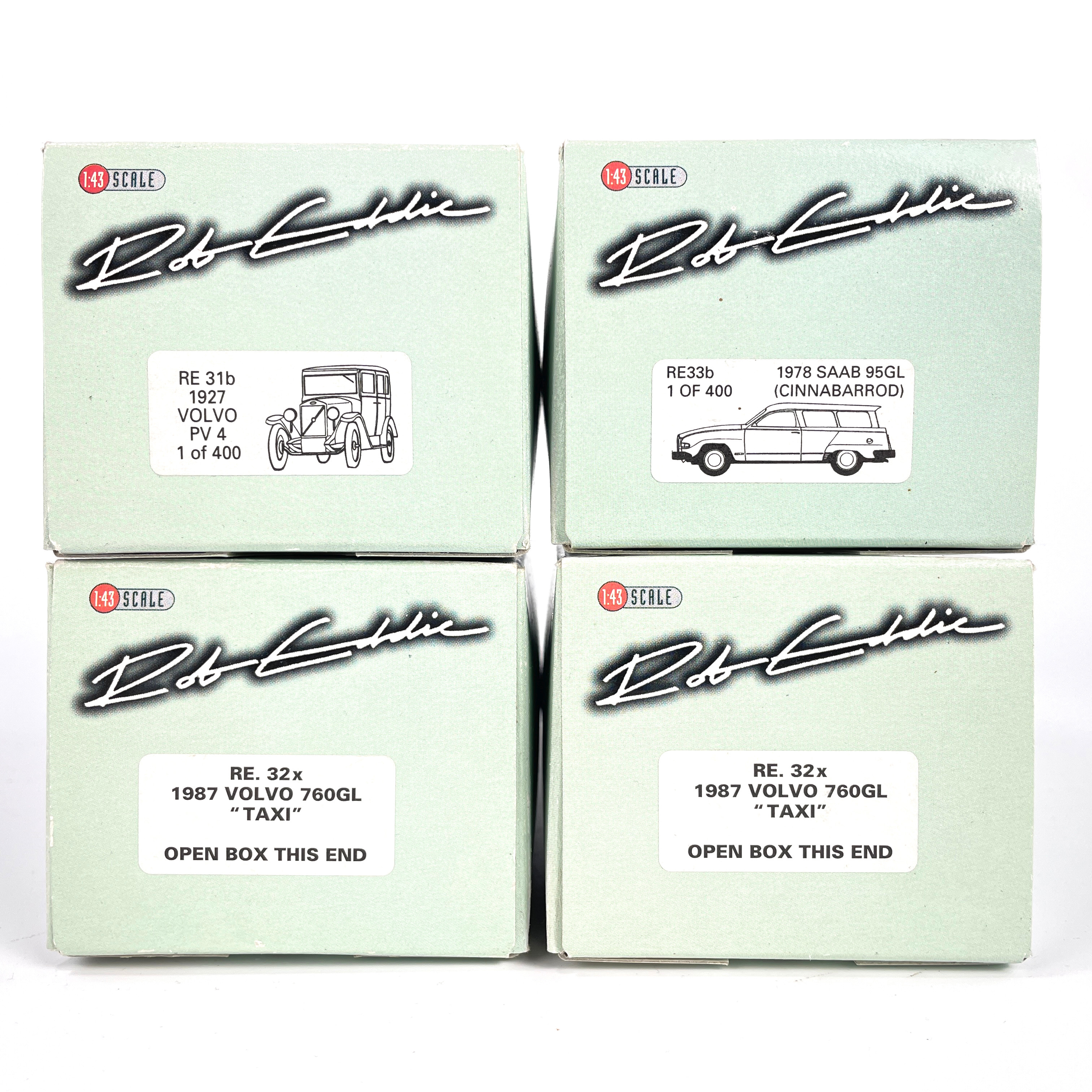 Images for 4710076. ROBEDDIE, model cars, 4pcs, 1927, 1987, 1987 Volvo ...