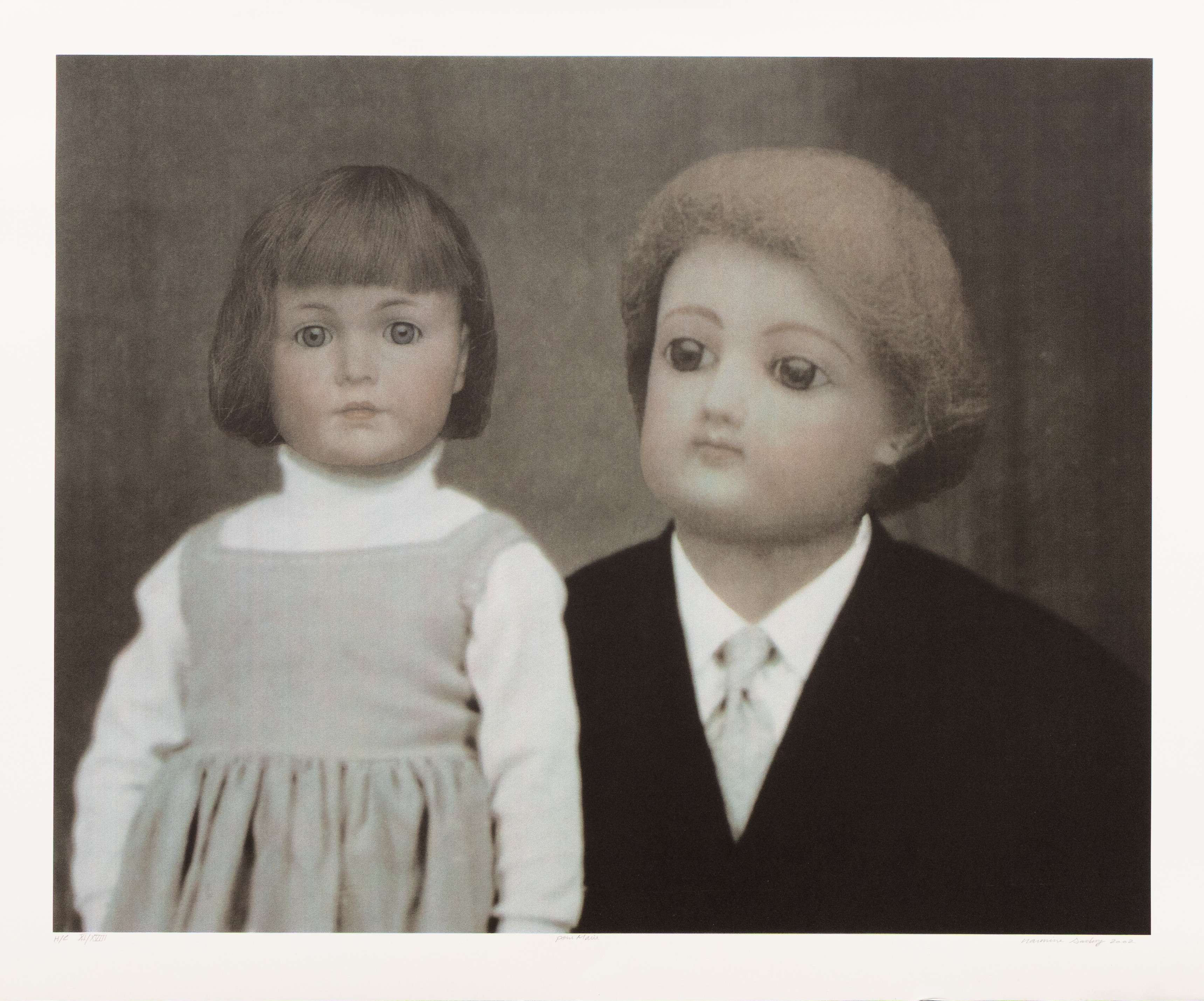 NARMINE SADEG. Child portrait, silkscreen H/C XI/XVIII, signed and dated 2002. Art - Engravings ...