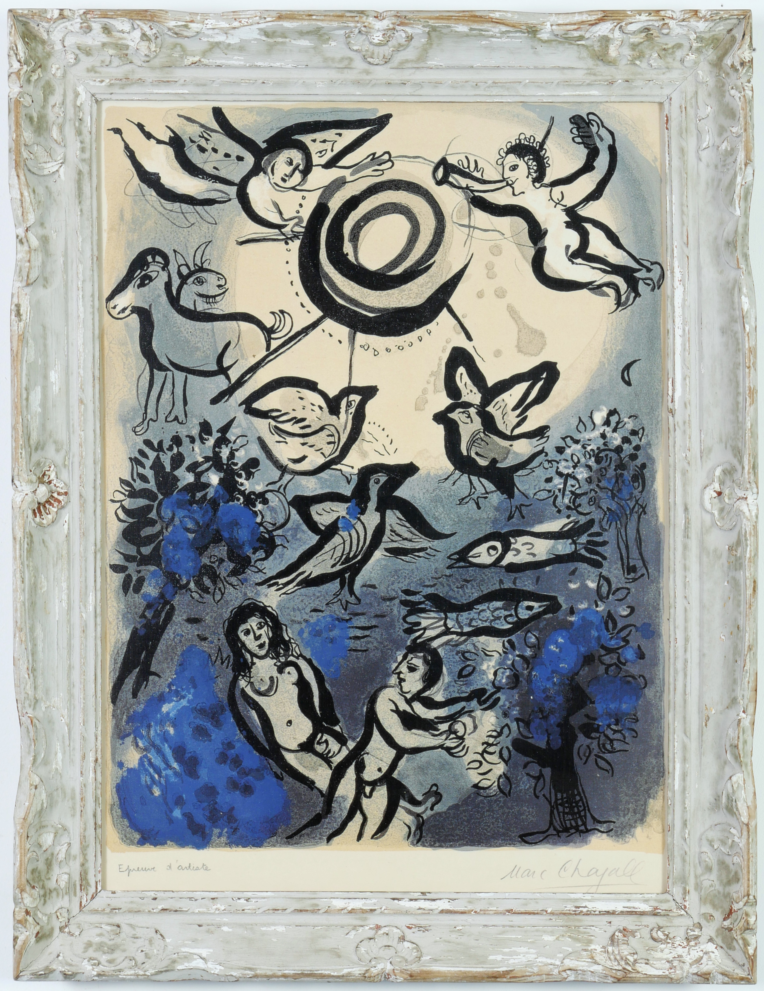 MARC CHAGALL. SCHÖPFUNG. Kunst & Gemälde - Gemälde - Auctionet