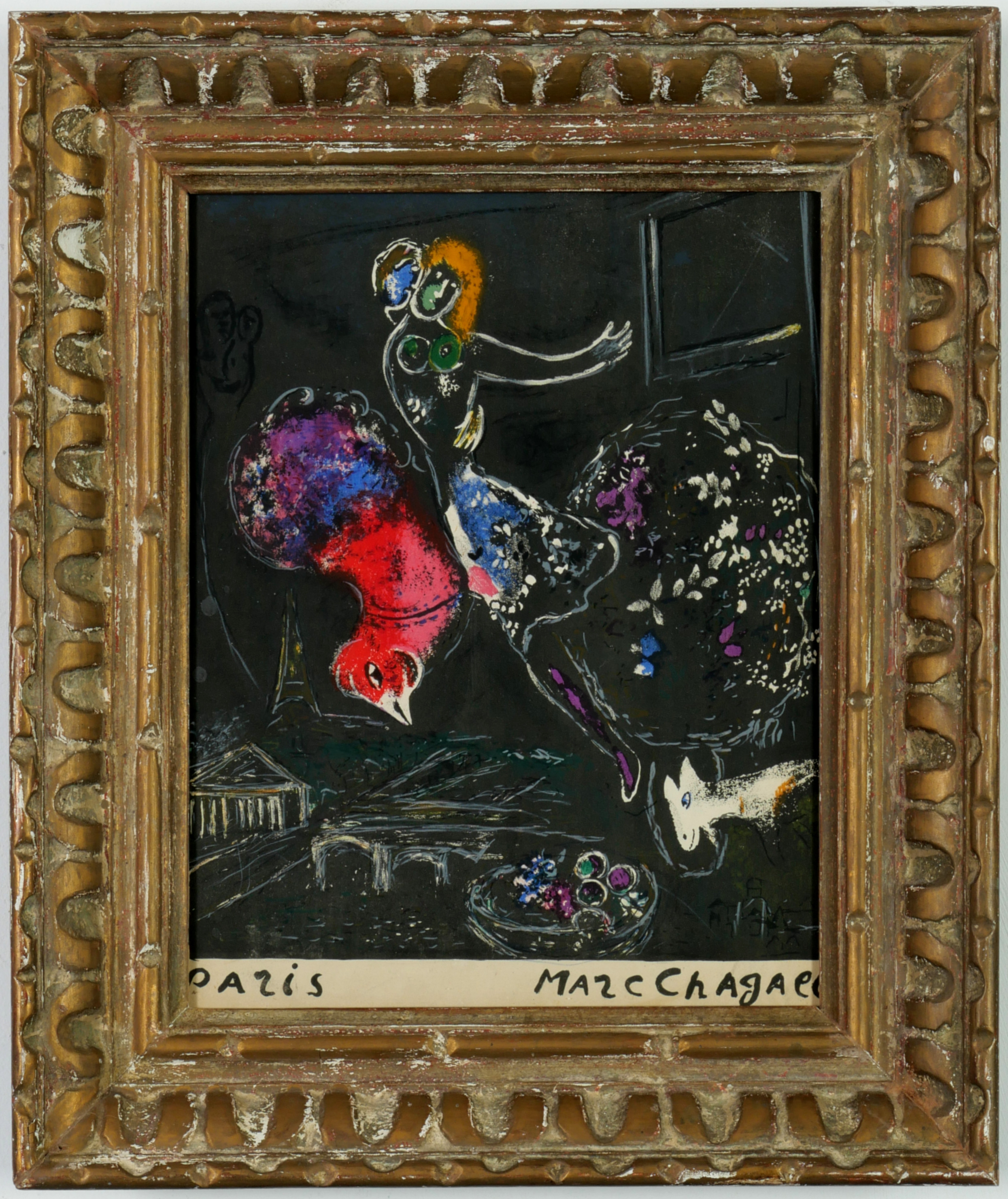 MARC CHAGALL. NIGHT IN PARIS. Art - Paintings - Auctionet