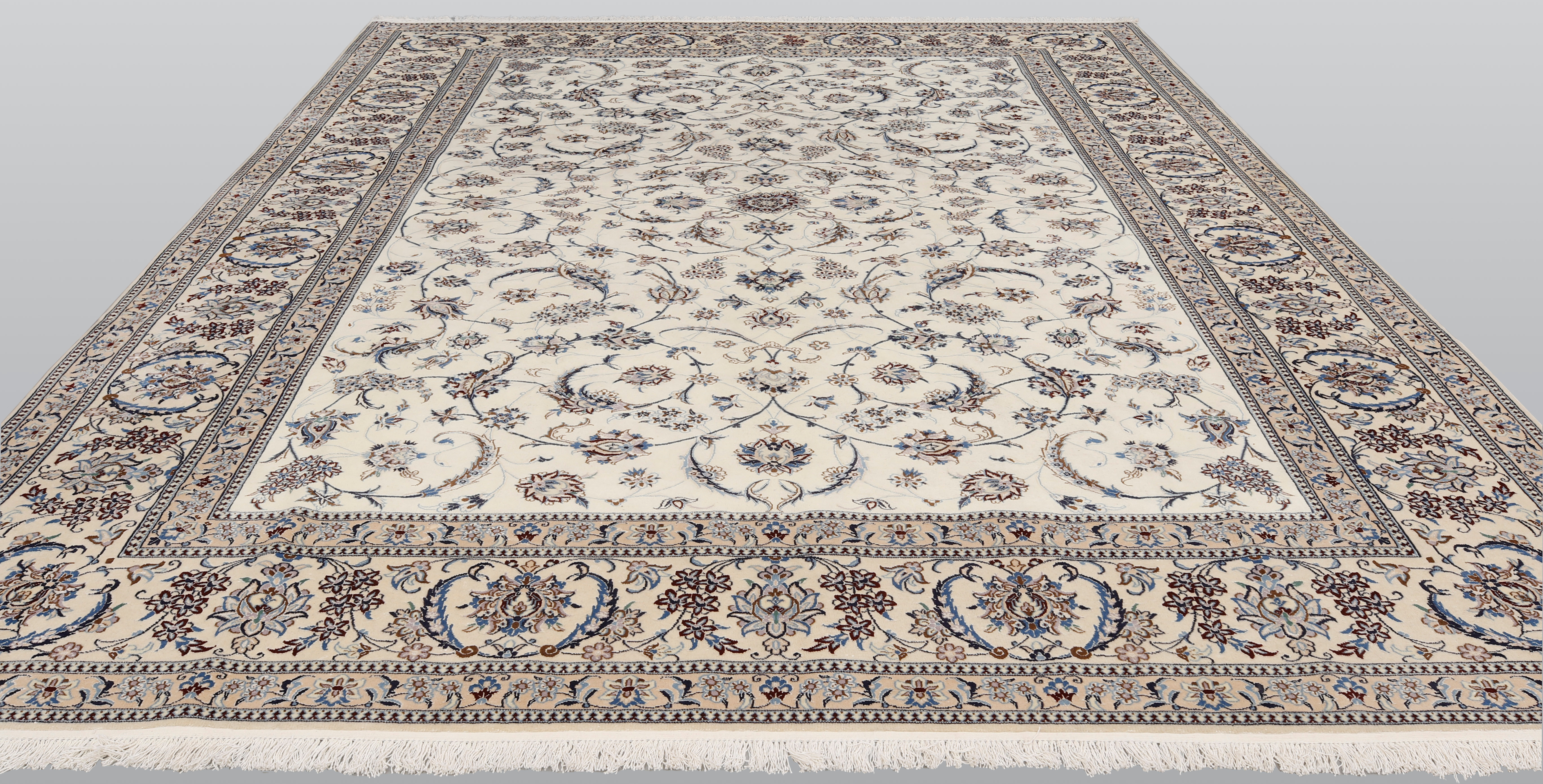 Images for 4717055. ORIENT CARPET. Nain with silk inserts, so called 9 ...