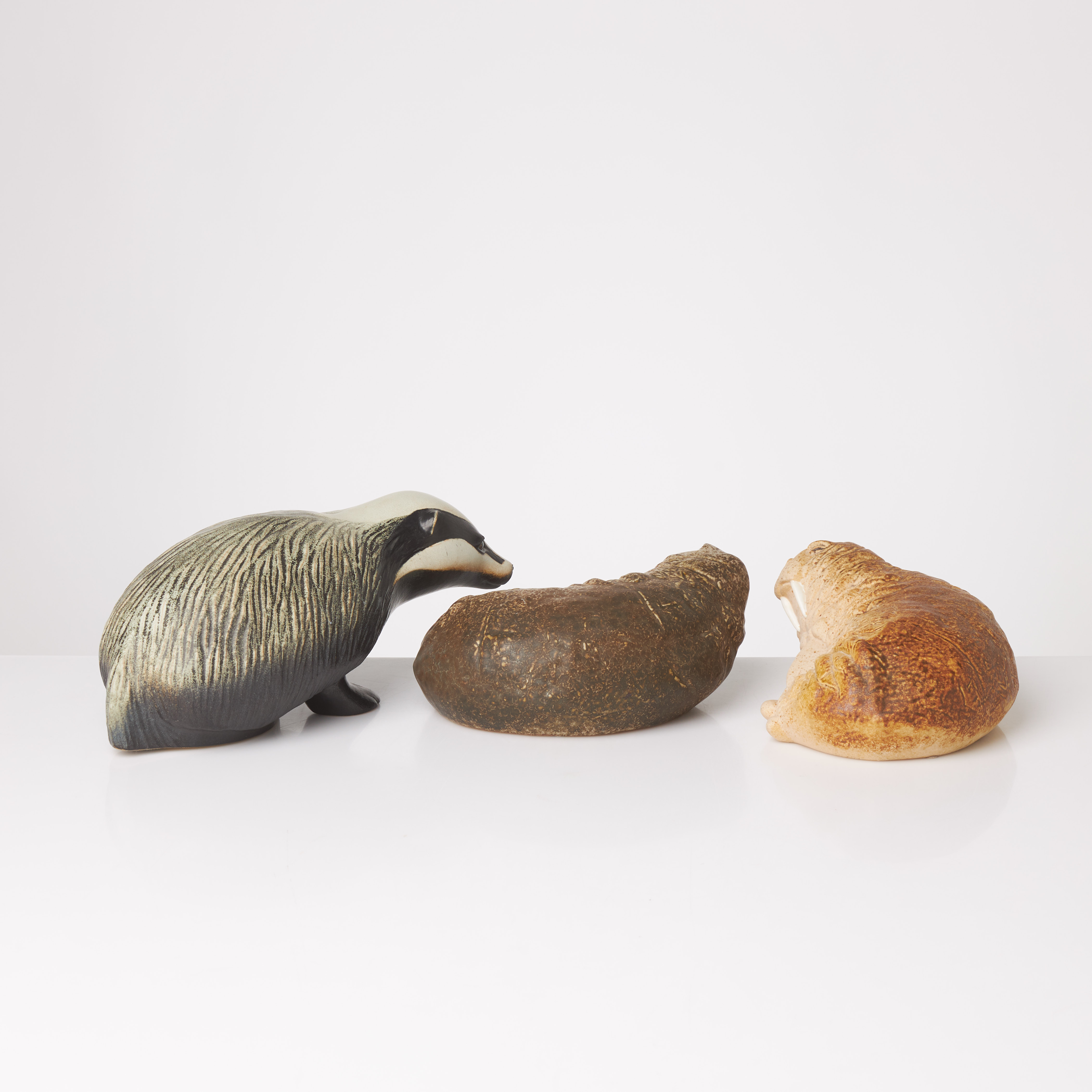 Images for 4720270. PAUL HOFF. FIGURINES, 3pcs, two walruses and a ...