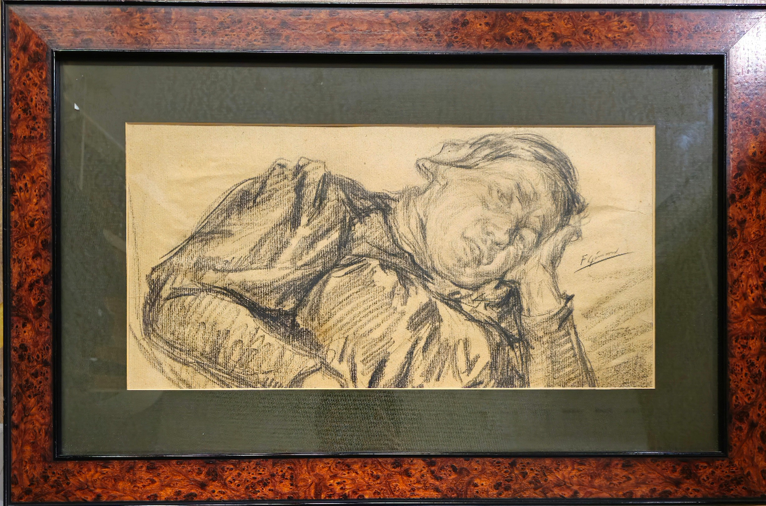 Images for 4724128. FRANCESC GIMENO ARASA. CARBON DRAWING “THE HEAD OF ...