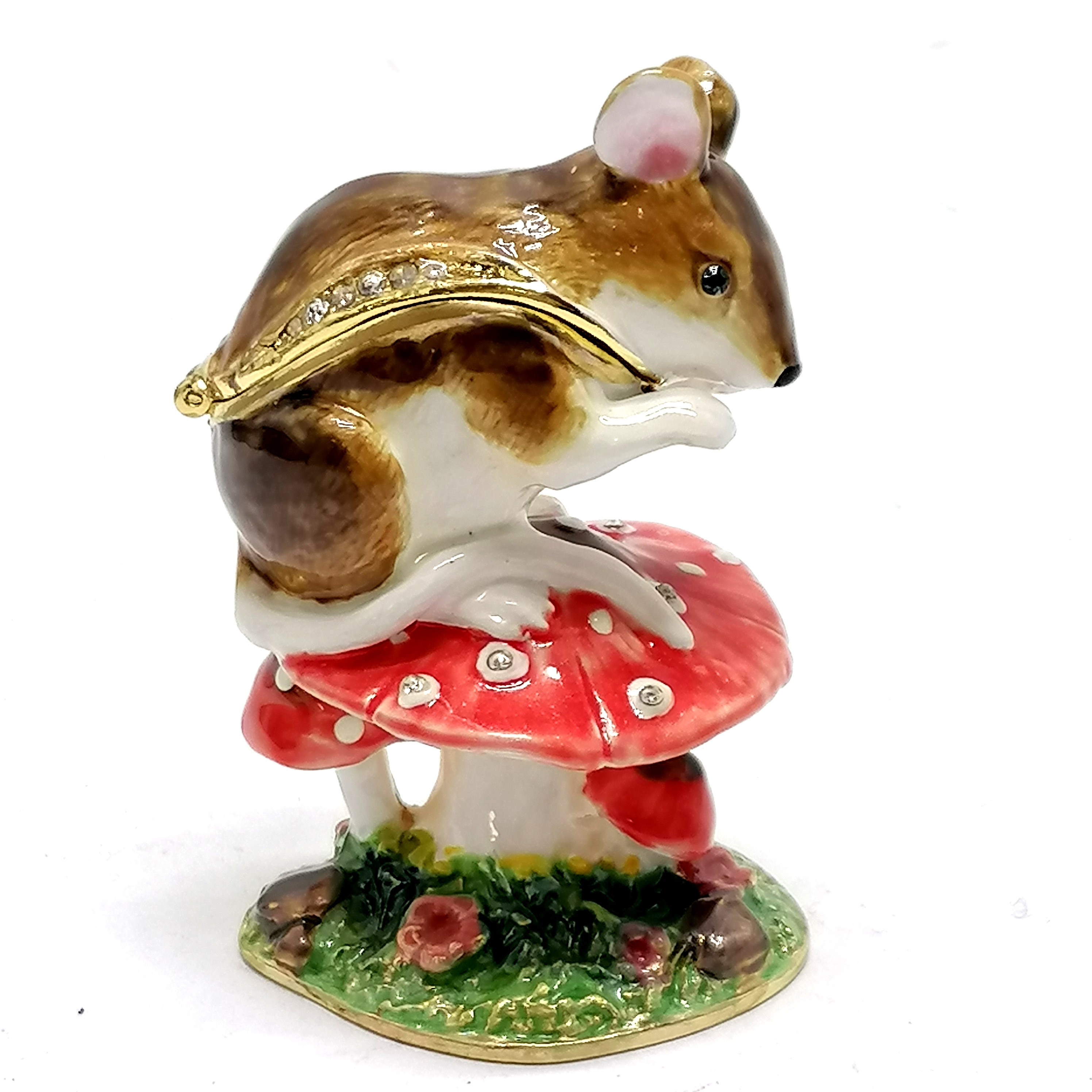 Images for 4727015. *JULIANA MOUSE ON TOADSTOOL TREASURED TRINKET BOX ...