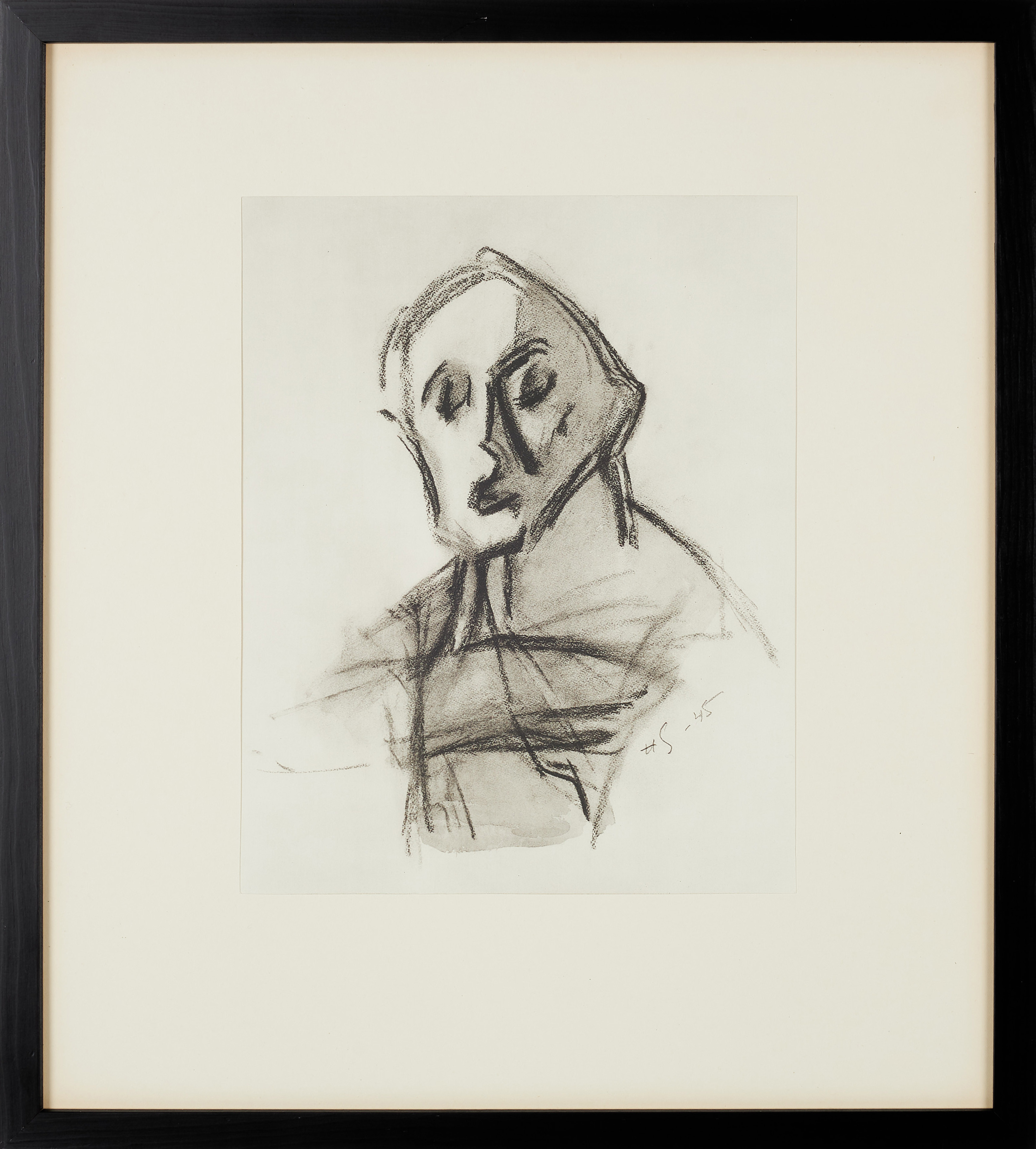 AFTER HELENE SCHJERFBECK. “Self-portrait”, rotoengraving from folder ...