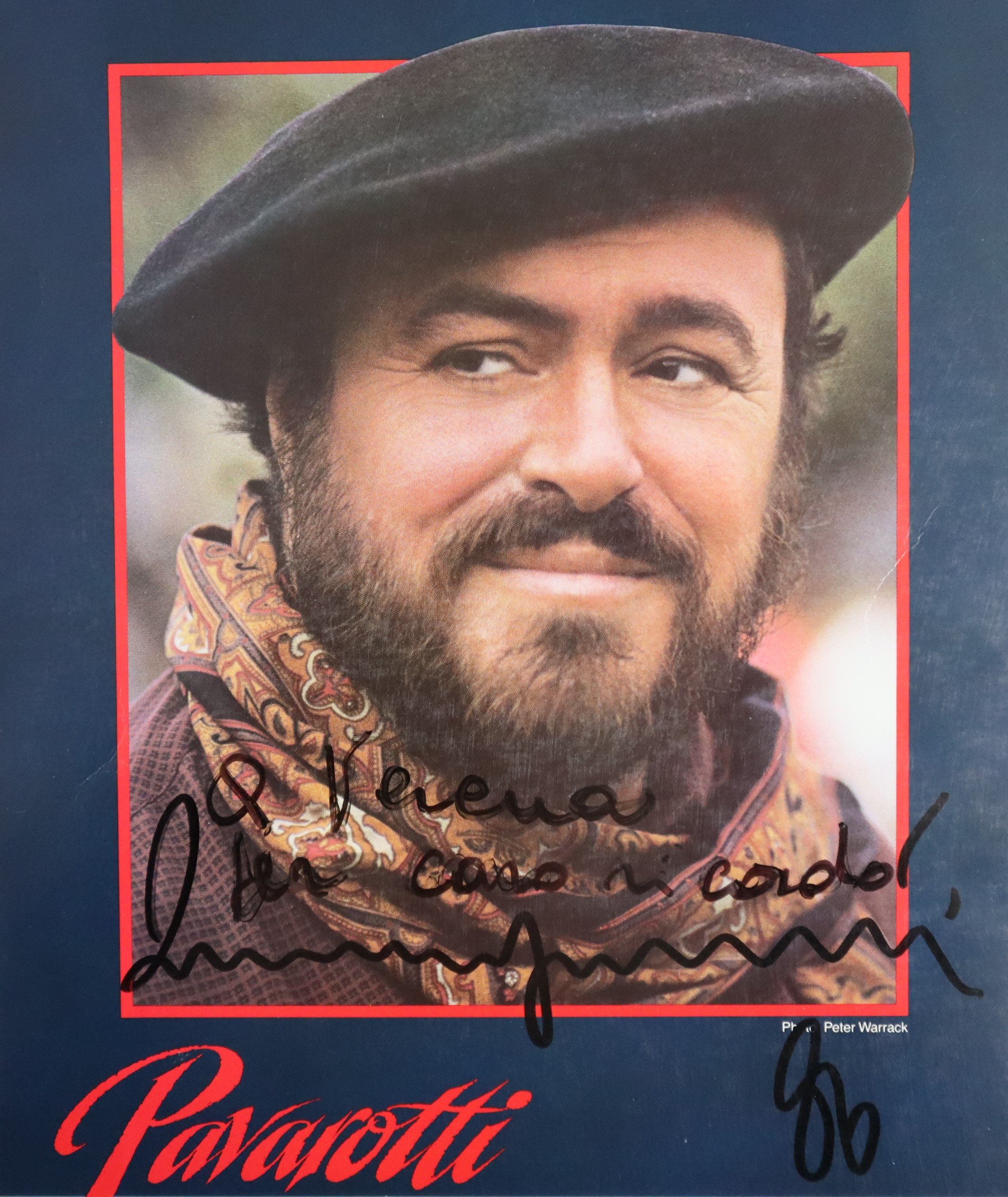 Images for 4733965. LUCIANO PAVAROTTI autograph, London Records ...