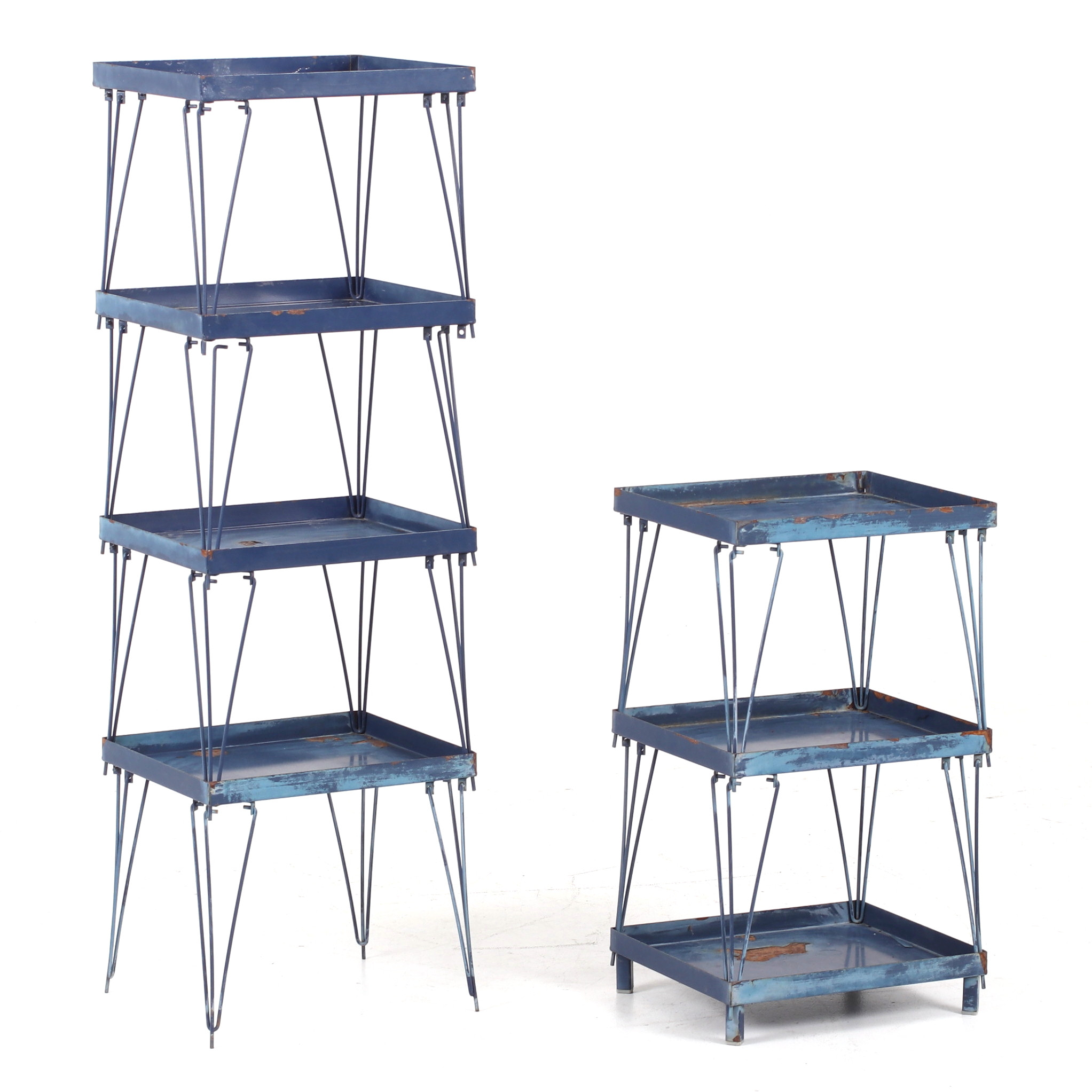 A sheet metal display shelf, Scanaid display, 20th century. Furniture ...