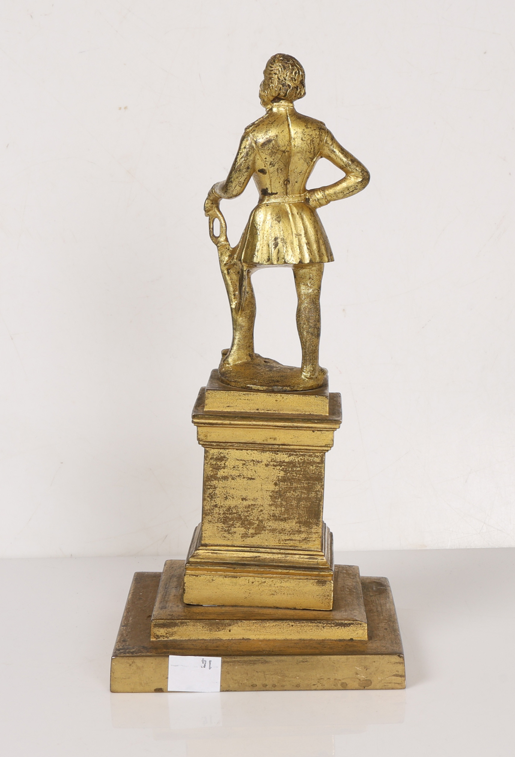 Images for 4755575. A LATE 19TH CENTURY GILT METAL STUDY OF A SOLIDER ...