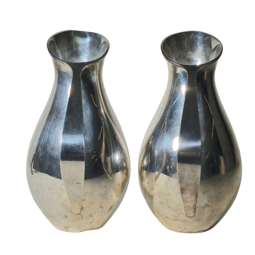 Images for 4760349. PAIR OF SILVER WATER JUGS WITH JENSEN PUNCH, 20TH ...