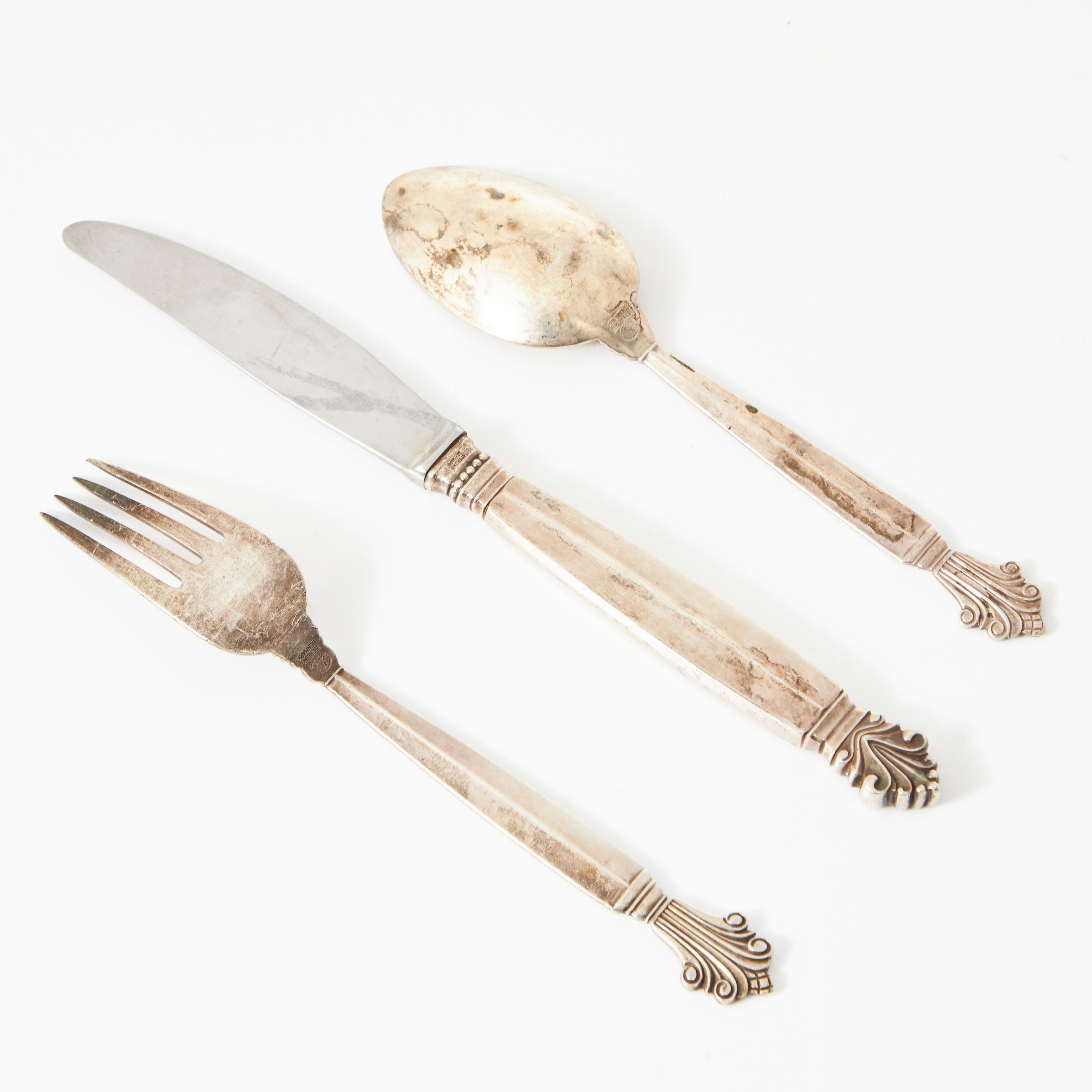 Images for 4761900. JOHAN ROHDE. A set of 37 pieces, model Dronning ...