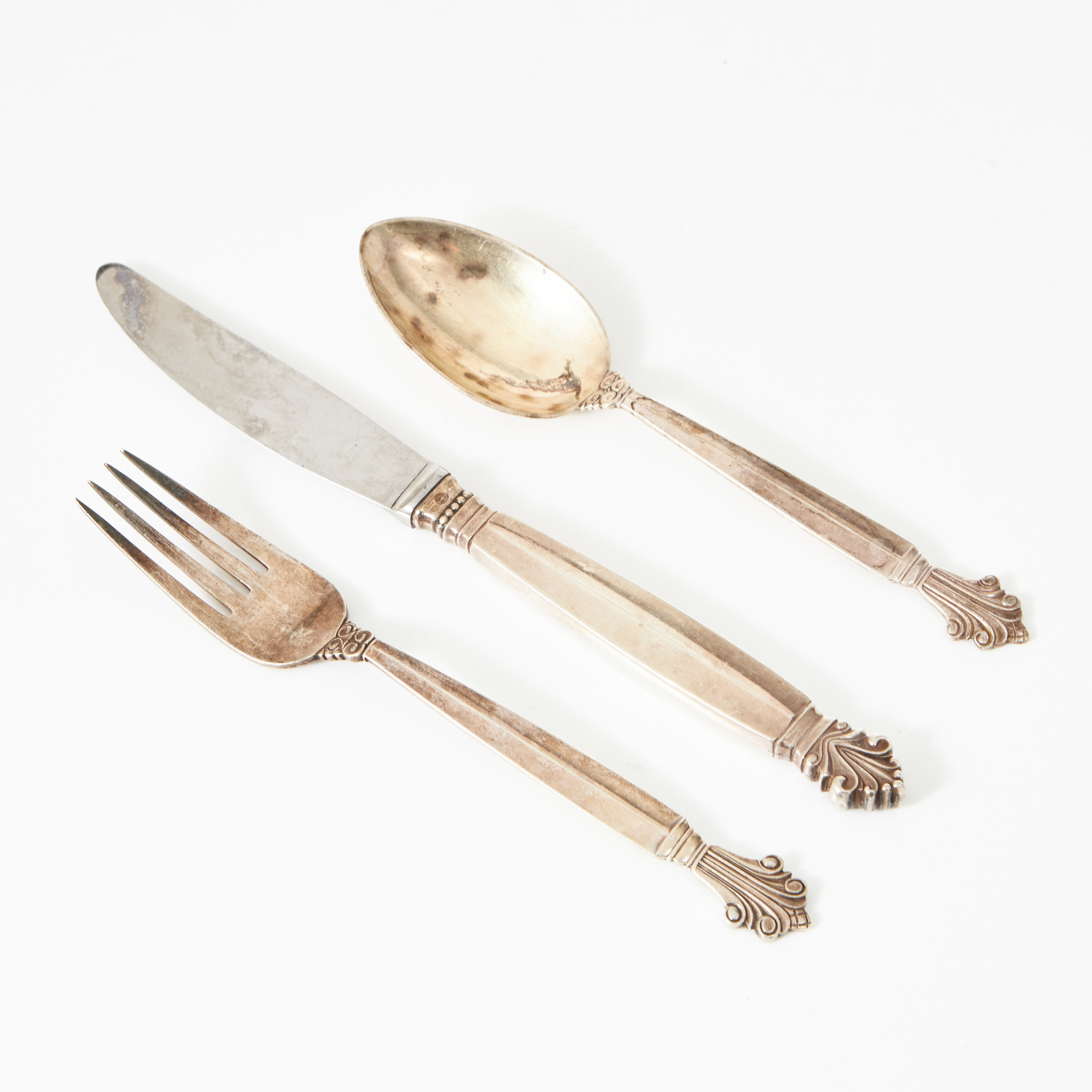 Images for 4761900. JOHAN ROHDE. A set of 37 pieces, model Dronning ...