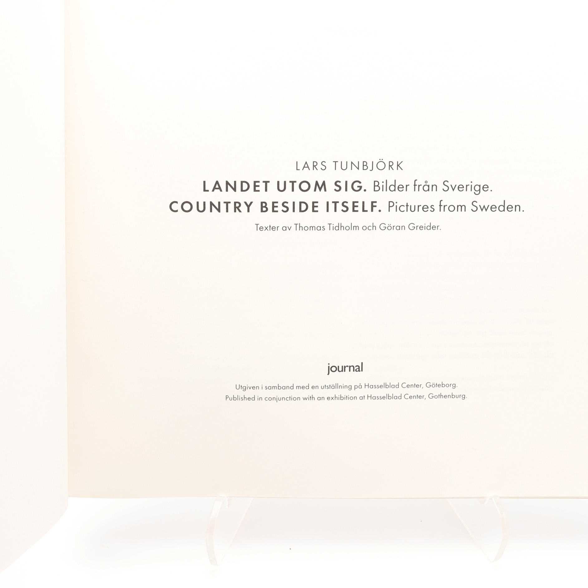 Images for 4762309. PHOTO. FIRST EDITION OF LARS TUNBJÖRK'S FAMOUS LAND ...