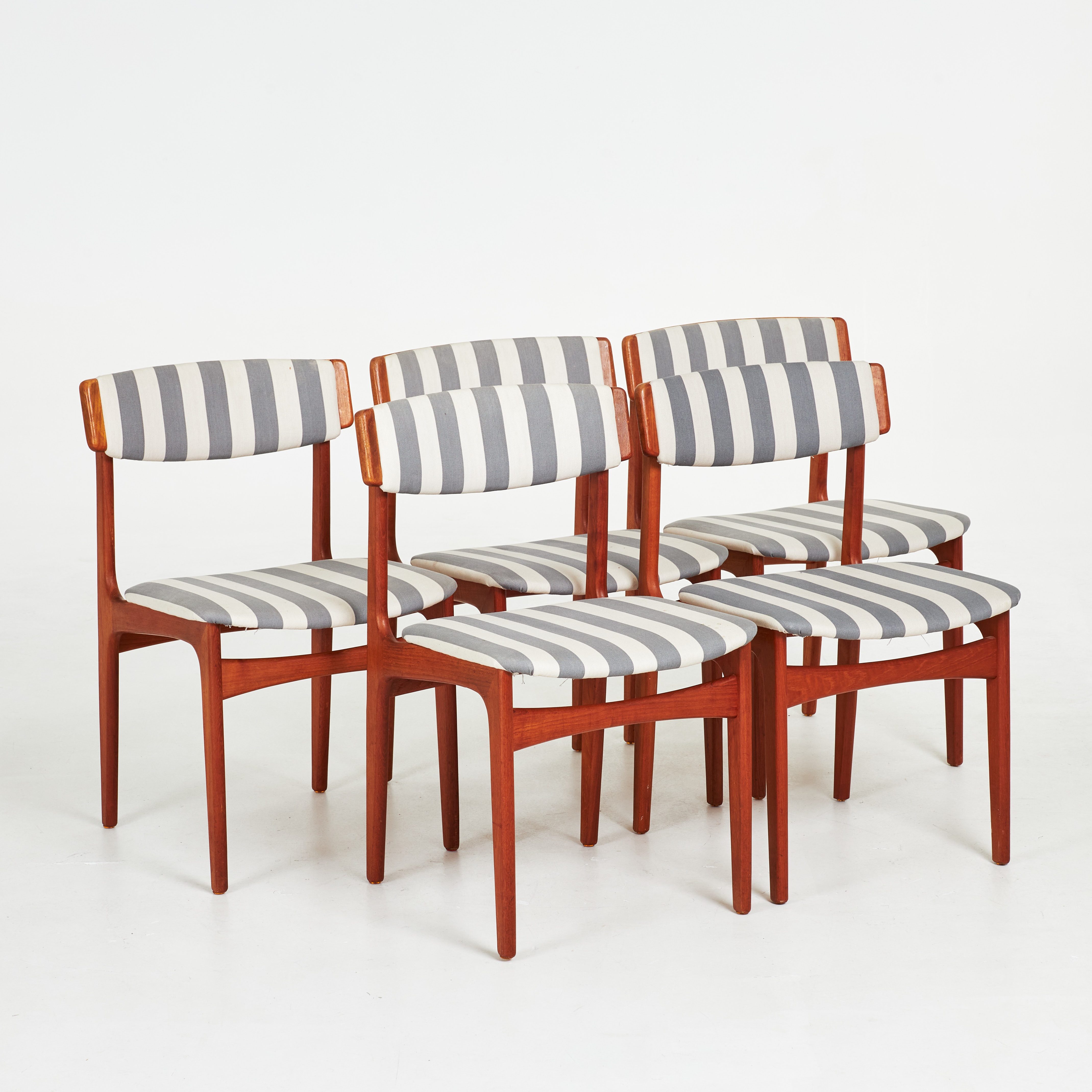Images for 4765813. BUNDGAARD RASMUSSEN. A set of 5 chairs, teak frame ...