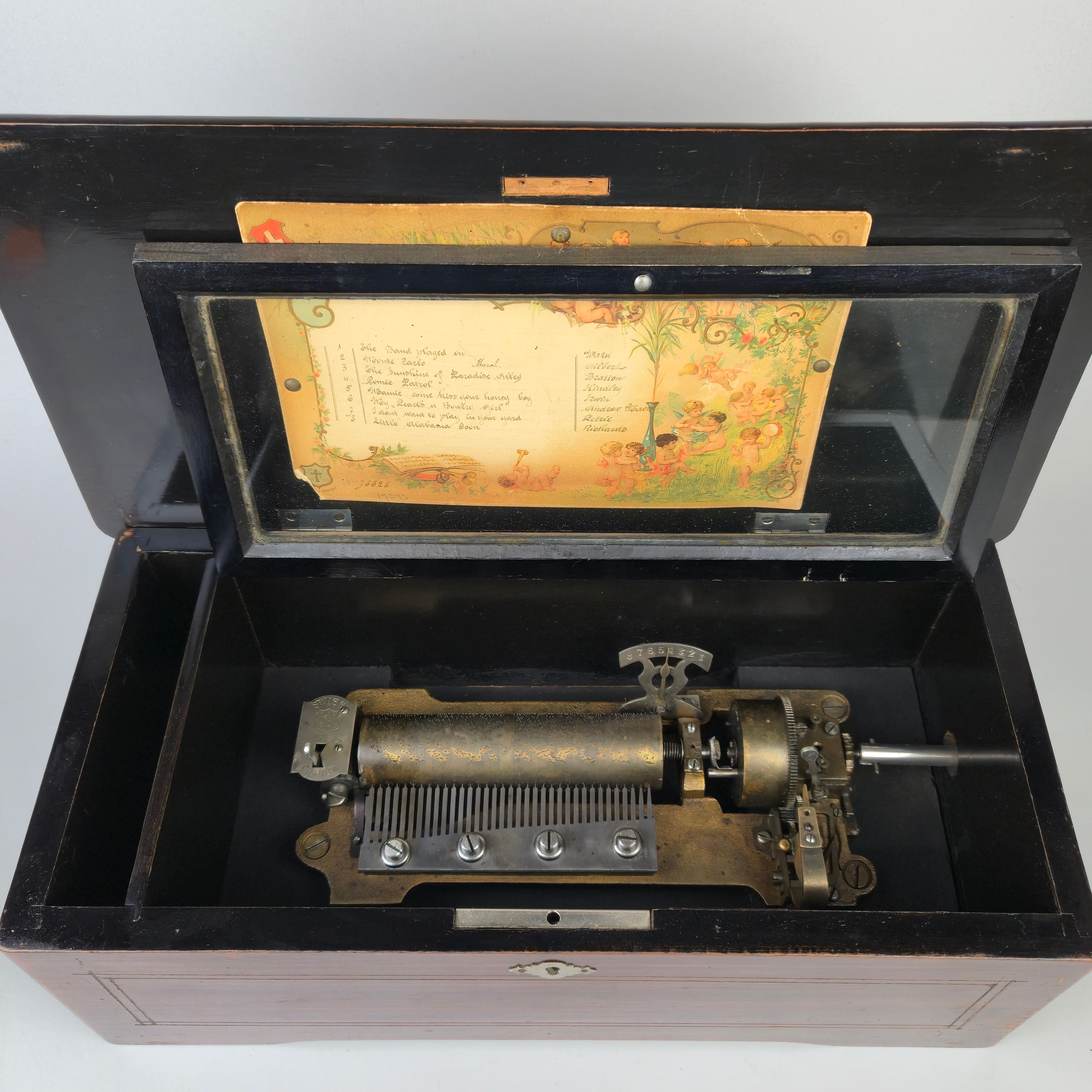 Images for 4772149. 19thC SWISS 8 AIRS MUSIC BOX. - Auctionet