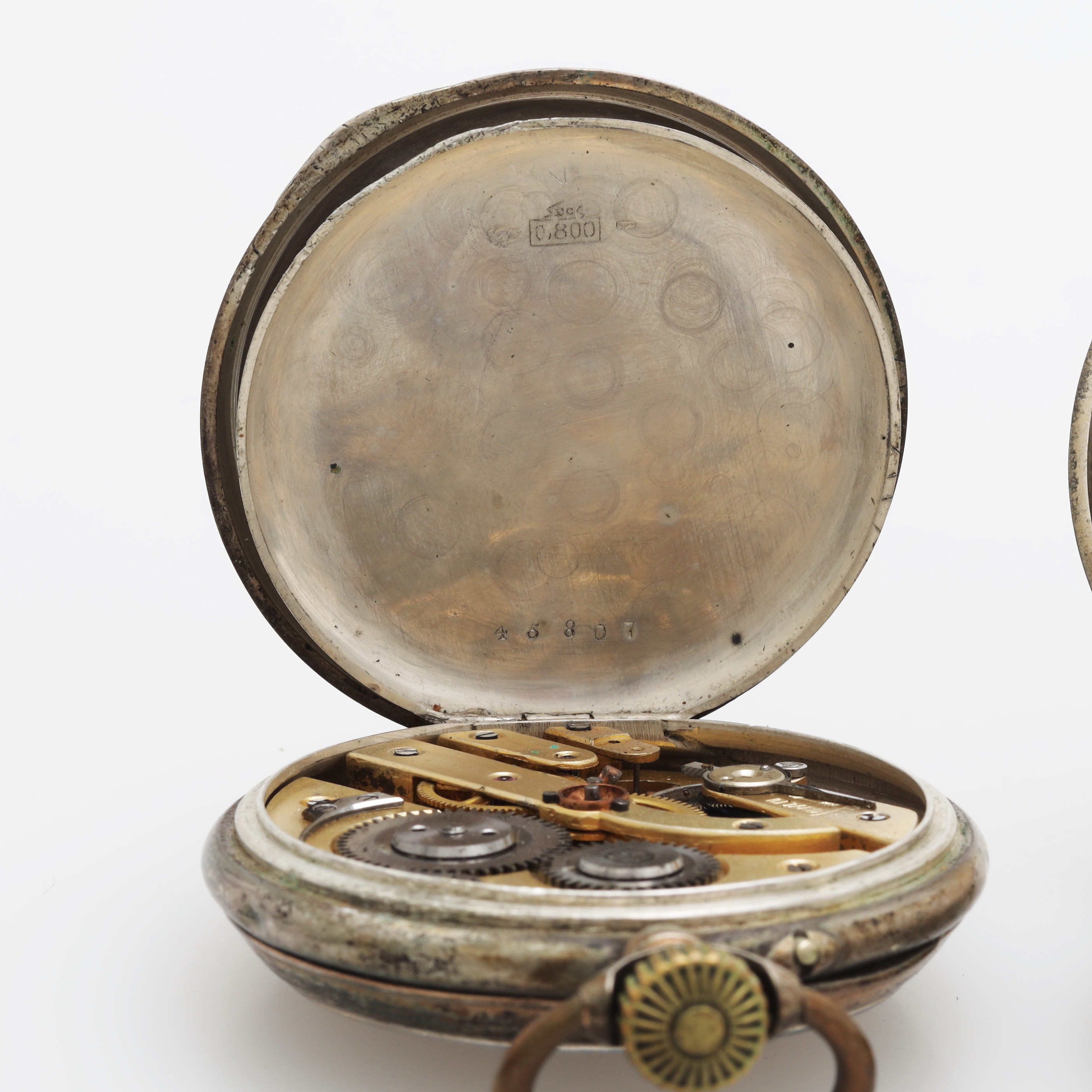 Images for 4773690. A pocket watch, 3 pcs, silver, blue Zenith, 20th ...