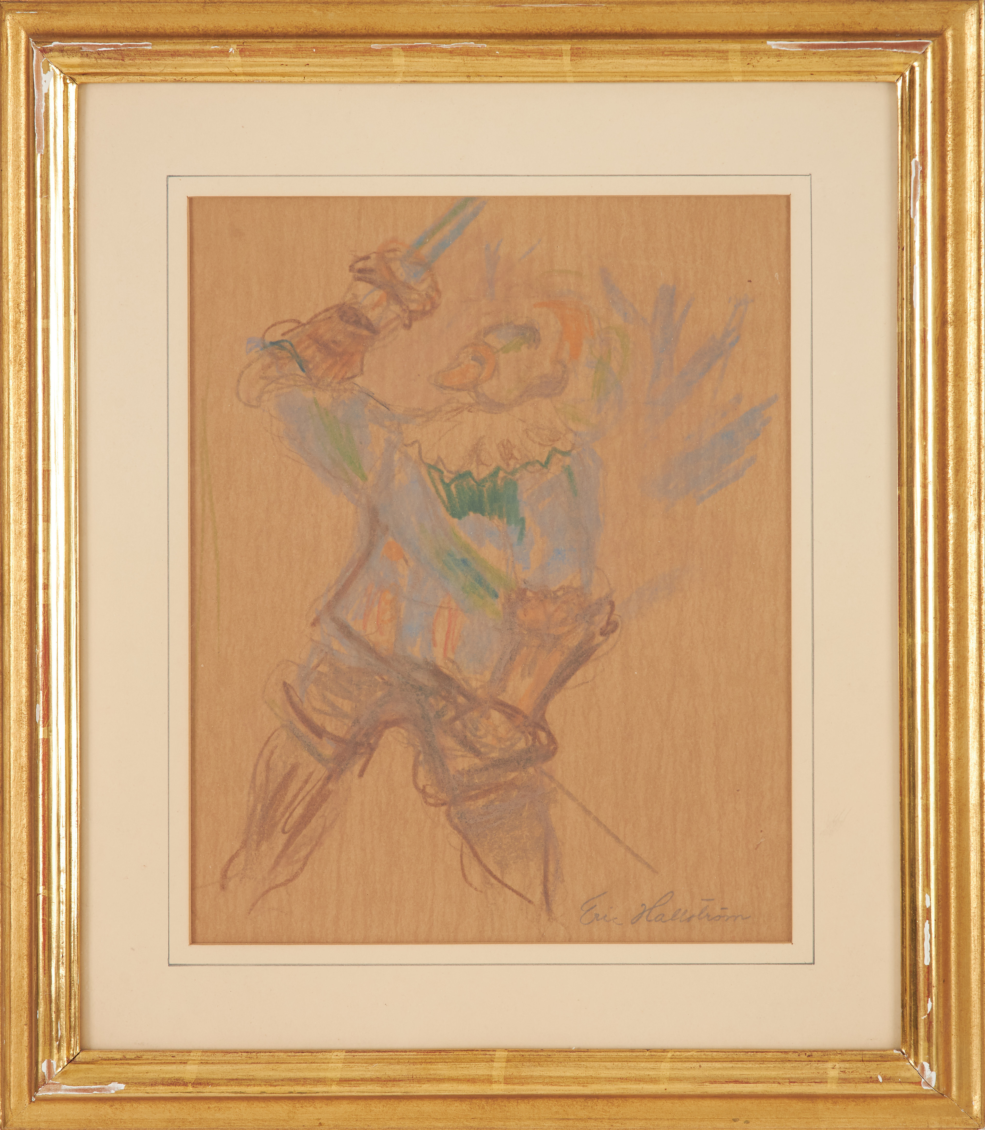 ERIC HALLSTRÖM. pastel drawing, signed. Art - Drawings - Auctionet