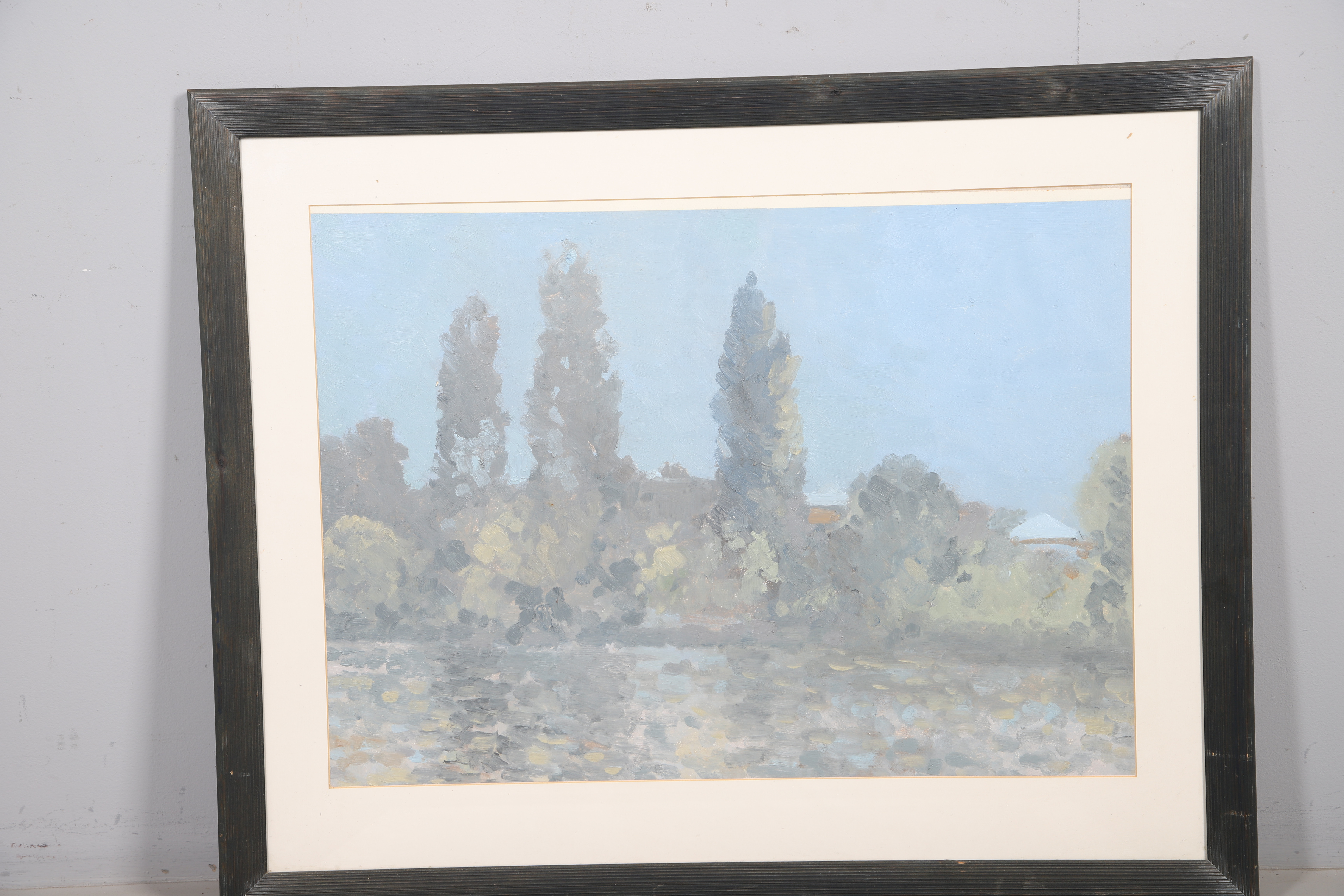 Images for 4777854. BERNARD MYERS (1925-2007). RIVER SCENE WITH TREES ...