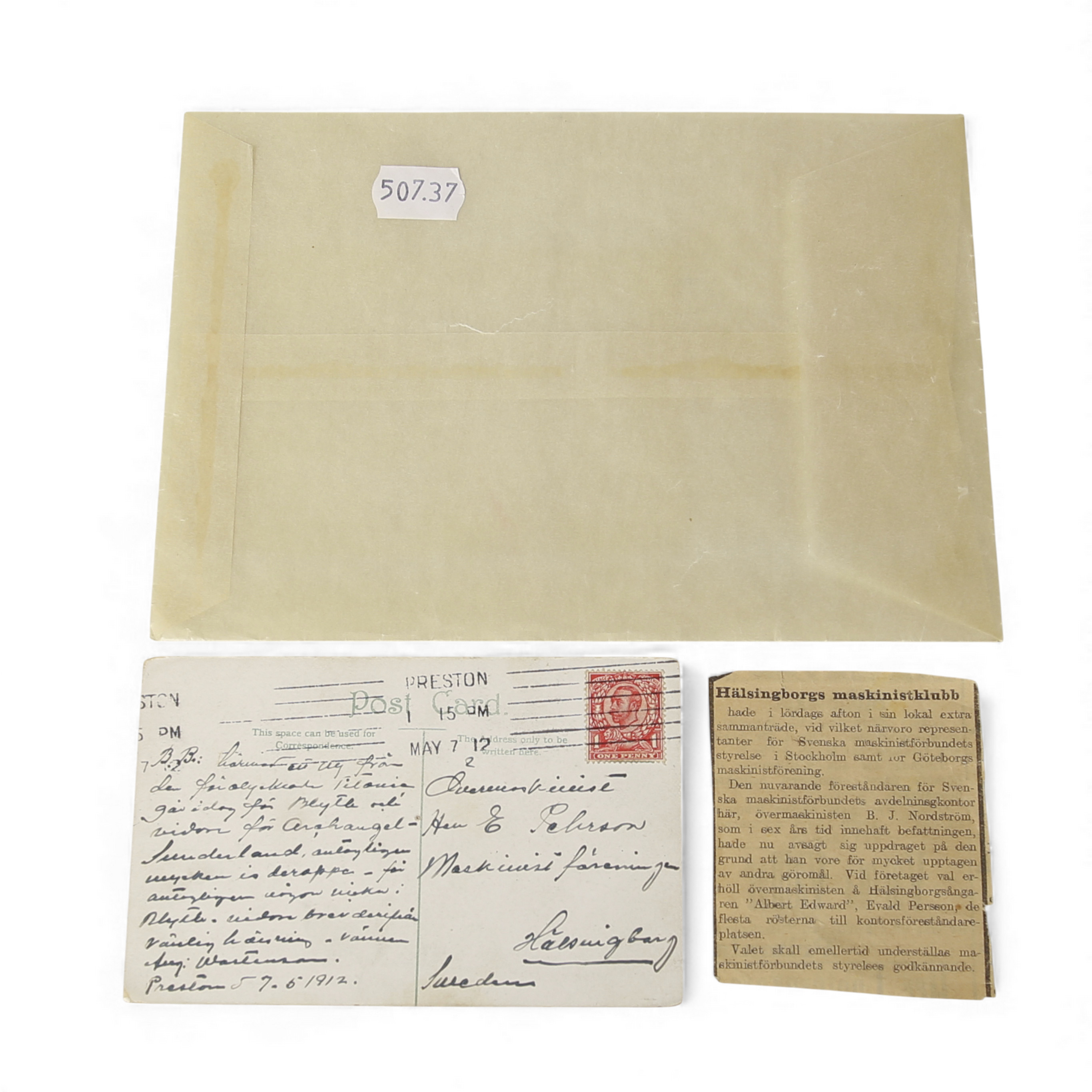 Bilder för 4778165. TITANIC, postcard, White Star Line, till adressat i ...