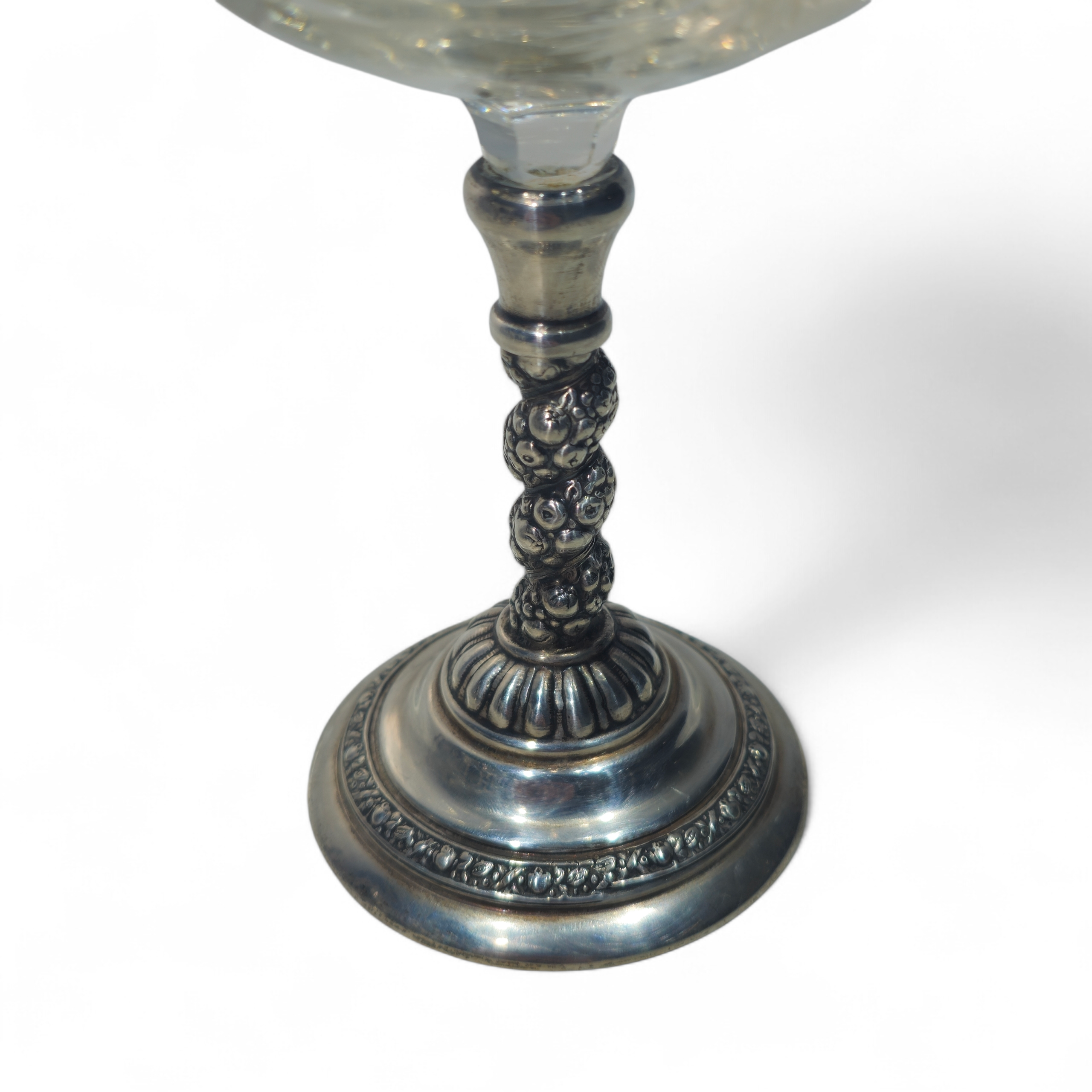 Images for 4786216. Six cups in carved crystal with foot in a Solomonic ...