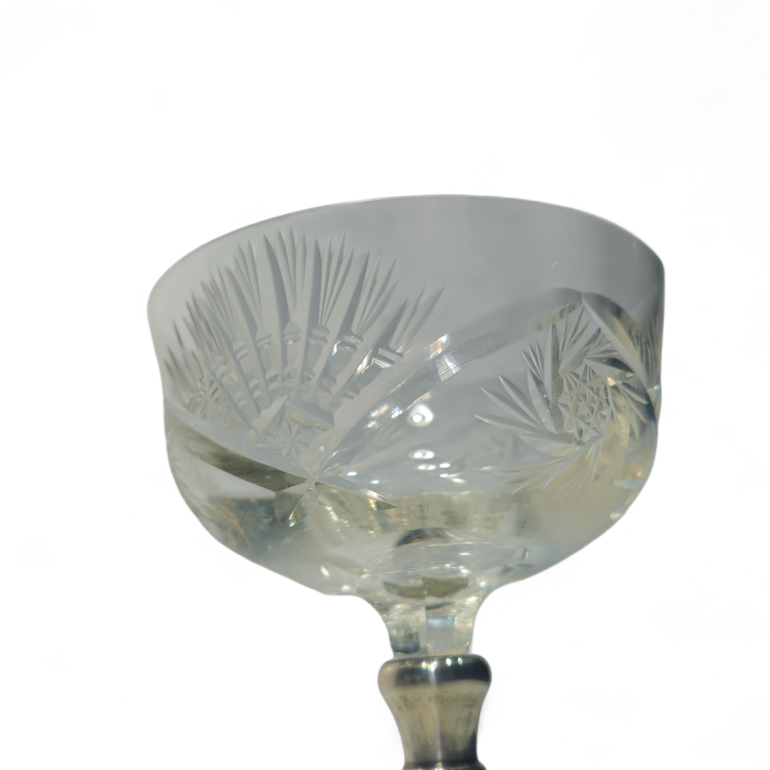 Images for 4786216. Six cups in carved crystal with foot in a Solomonic ...