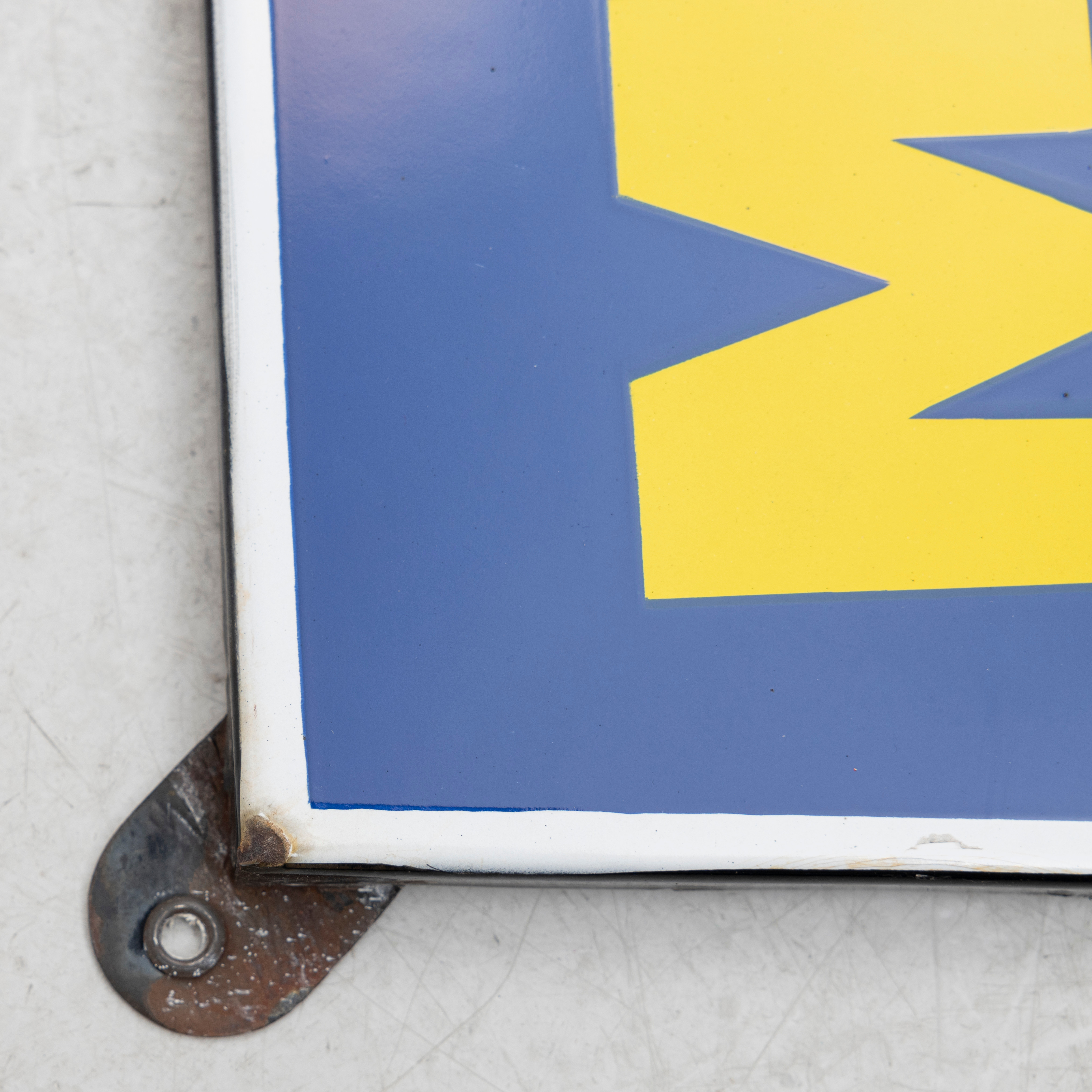 Images for 4787830. ENAMEL SIGN MICHELIN blue with yellow text, Made in ...
