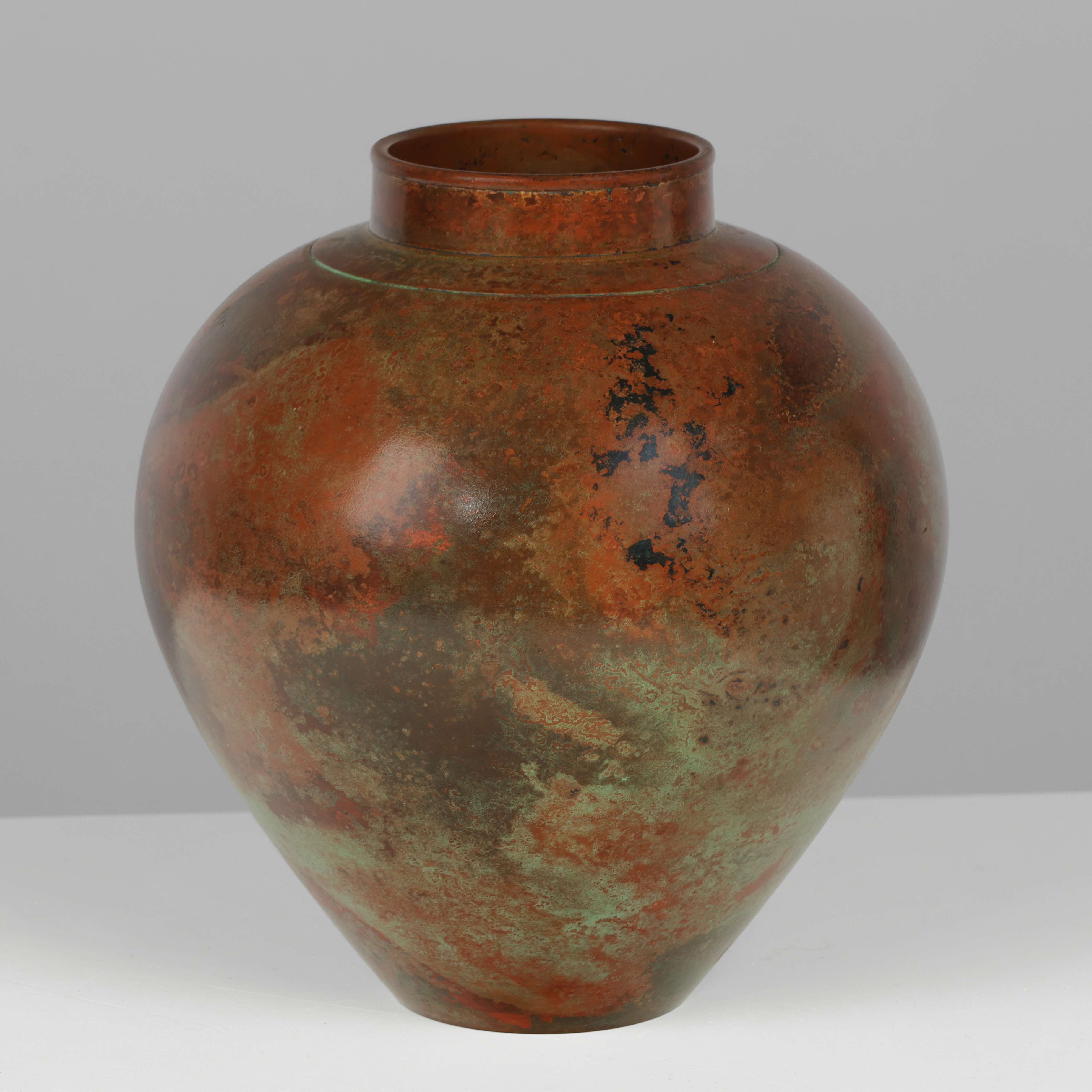 Images for 4788831. Japanese bronze vase patinated in greenish and ...