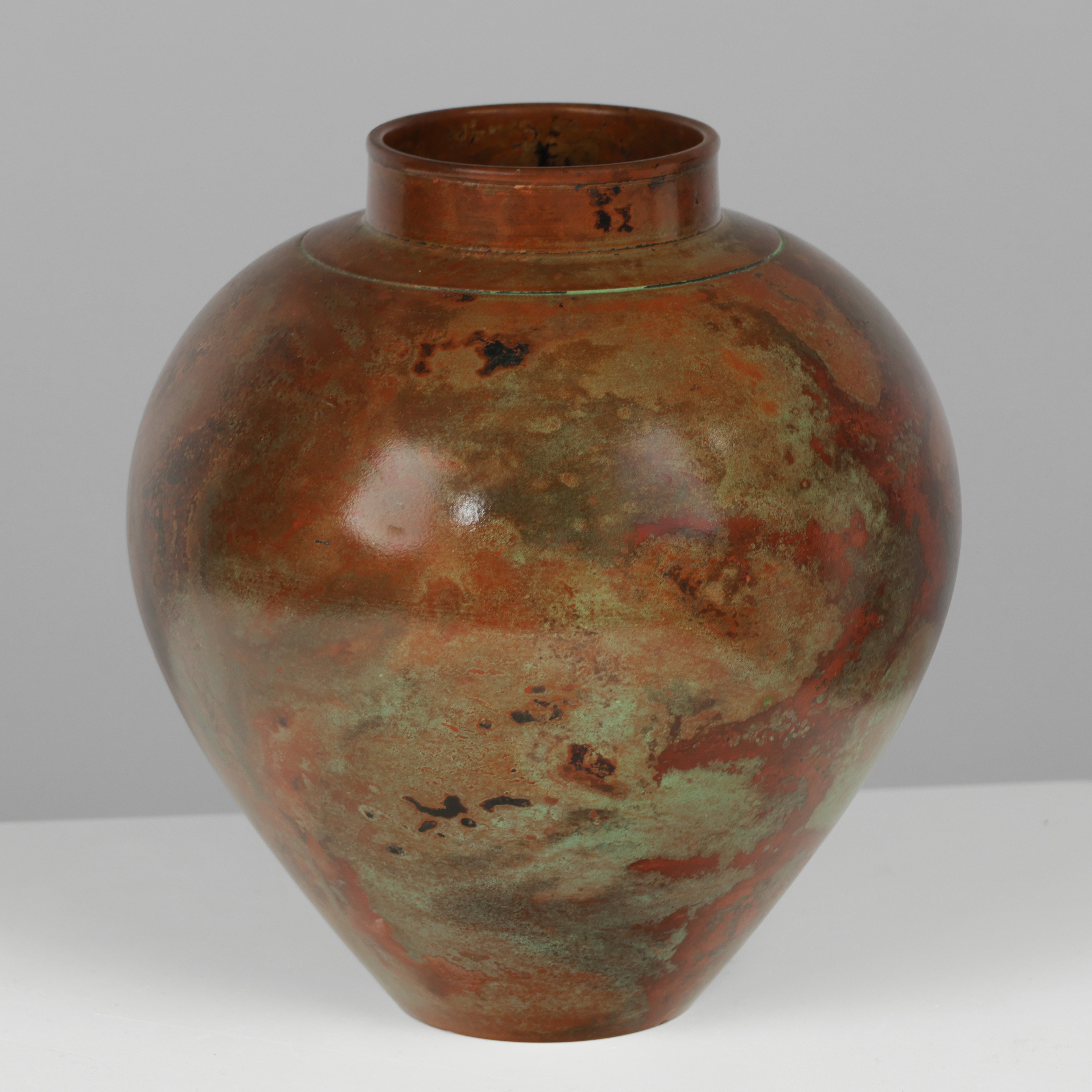 Images for 4788831. Japanese bronze vase patinated in greenish and ...