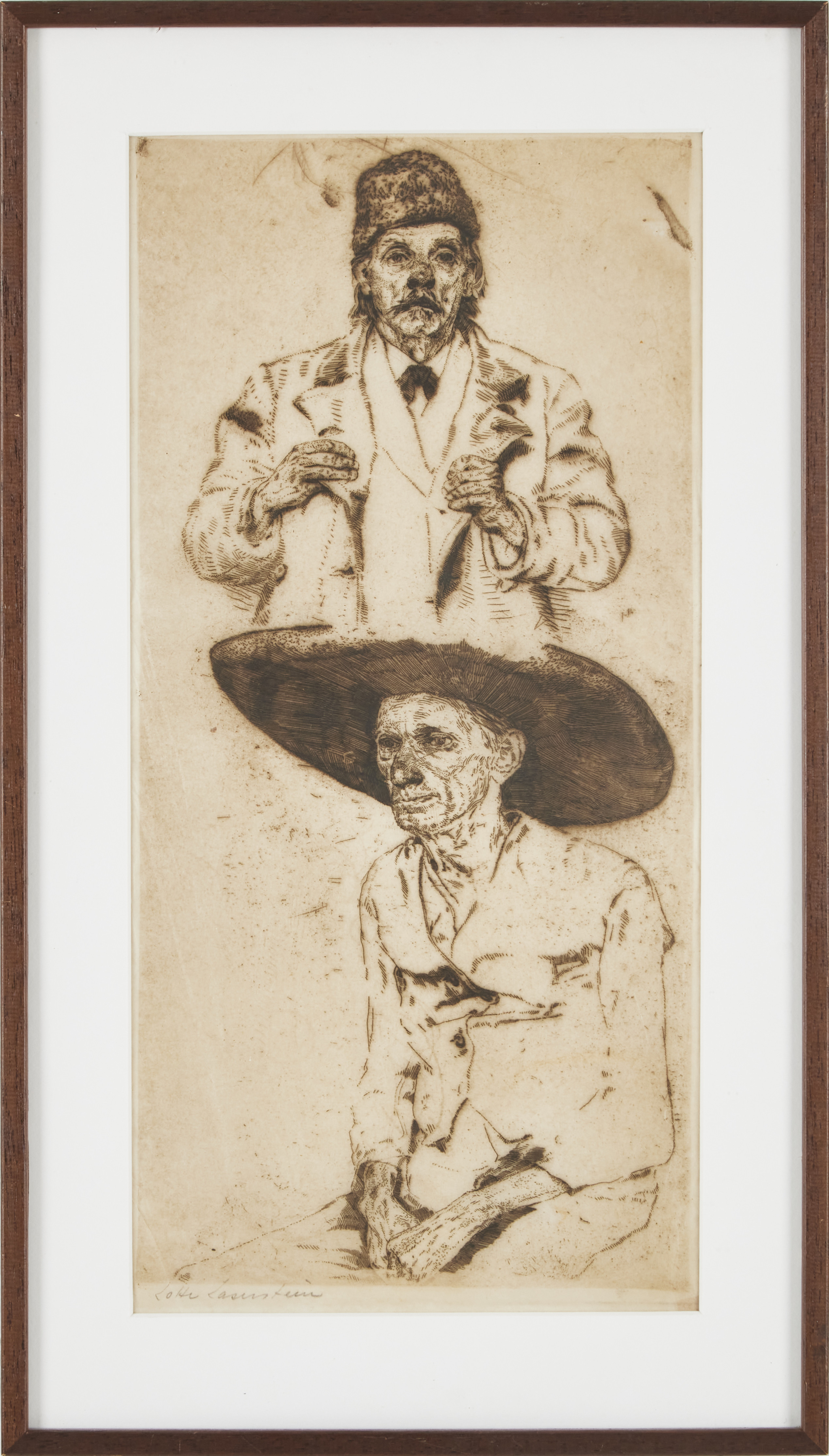 Images for 4793924. LOTTE LASERSTEIN. Portrait of two men in hat ...