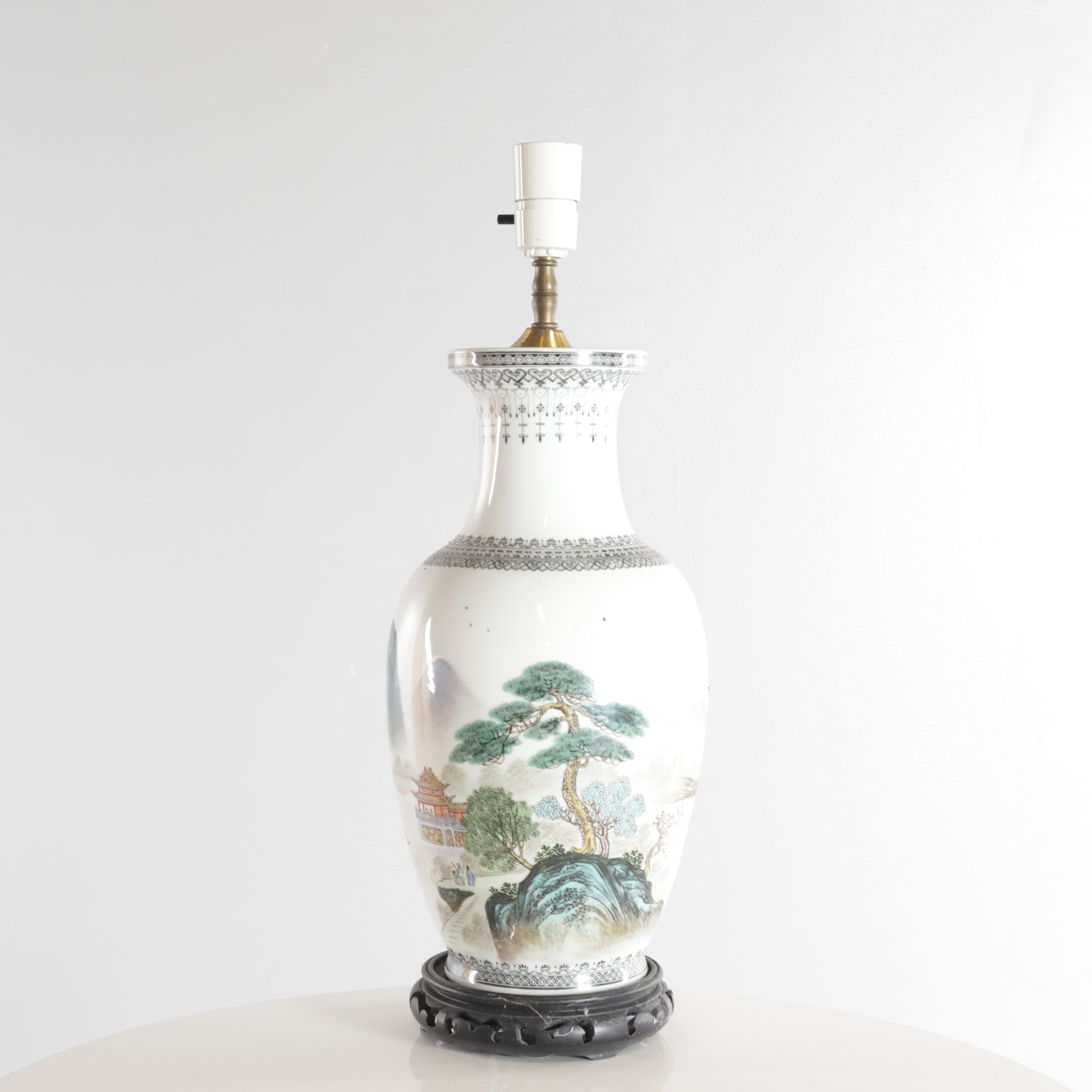 Images for 4794967. Chinese porcelain table lamp, decorated with ...