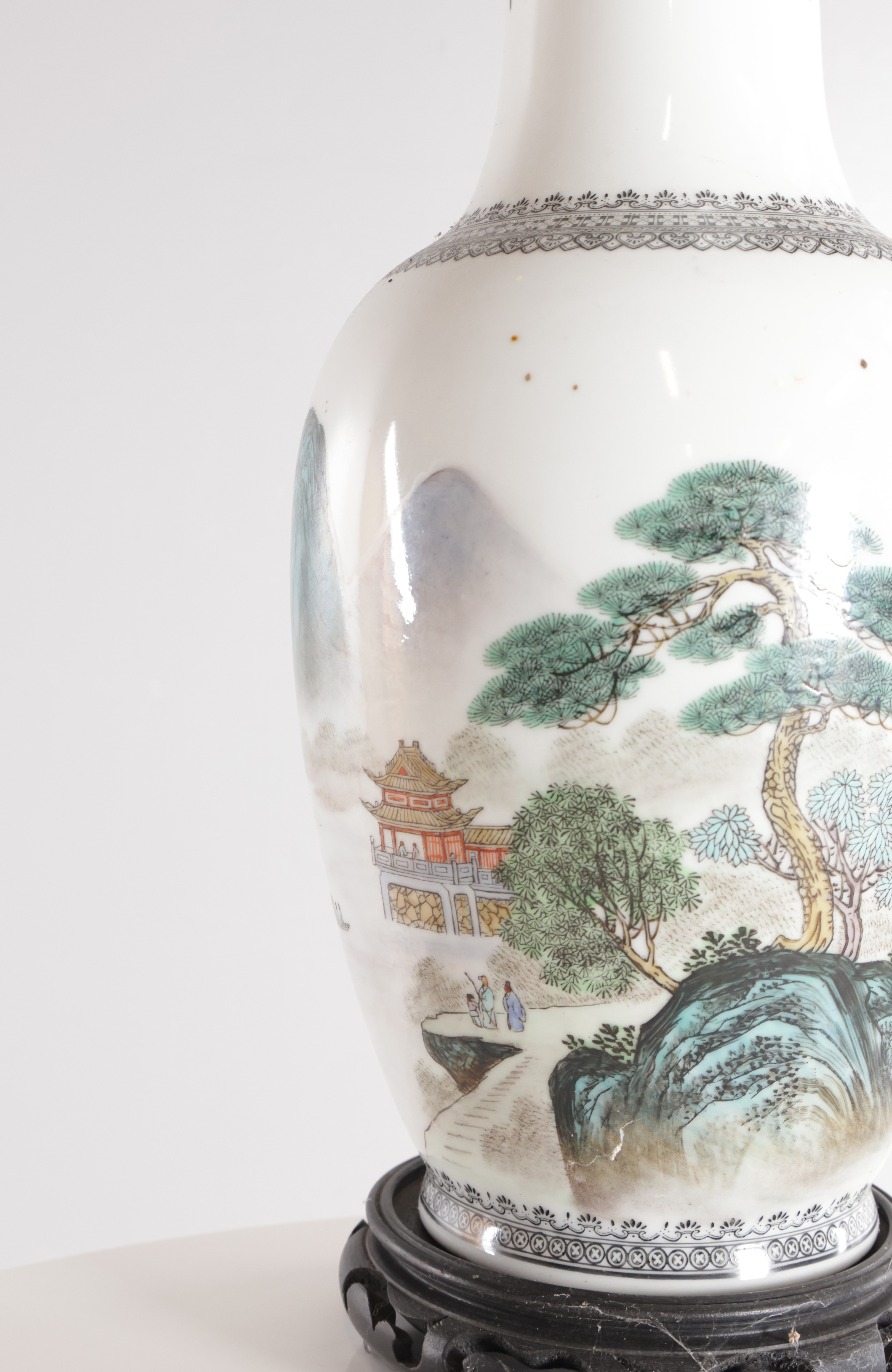 Images for 4794967. Chinese porcelain table lamp, decorated with ...