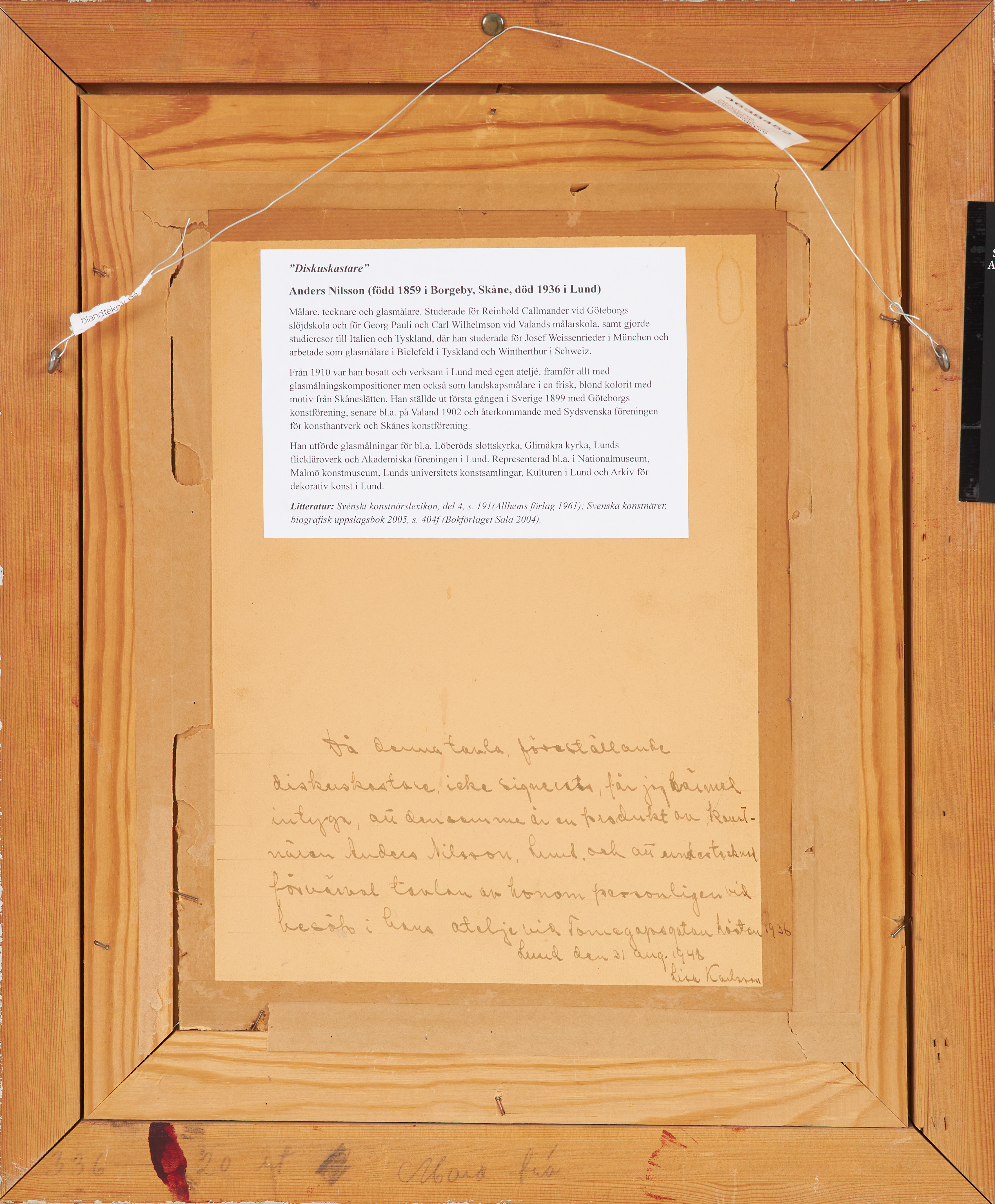 Images for 4799362. ATTRIBUTED TO ANDERS NILSSON. Discus thrower in ...