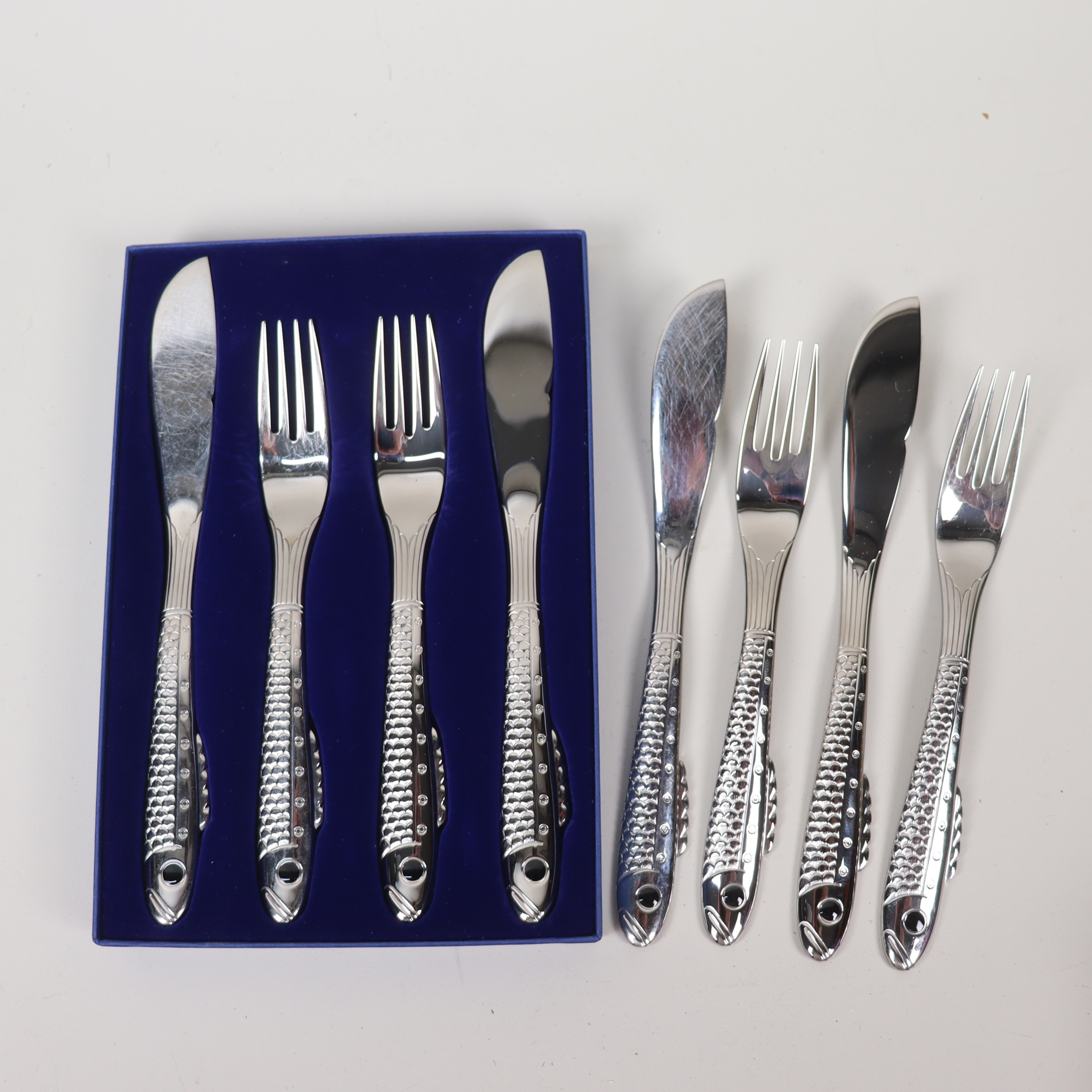 Images for 4804728. FISH CUTLERY, “Nobel”, Gunnar Cyrén for Gense, 8 ...
