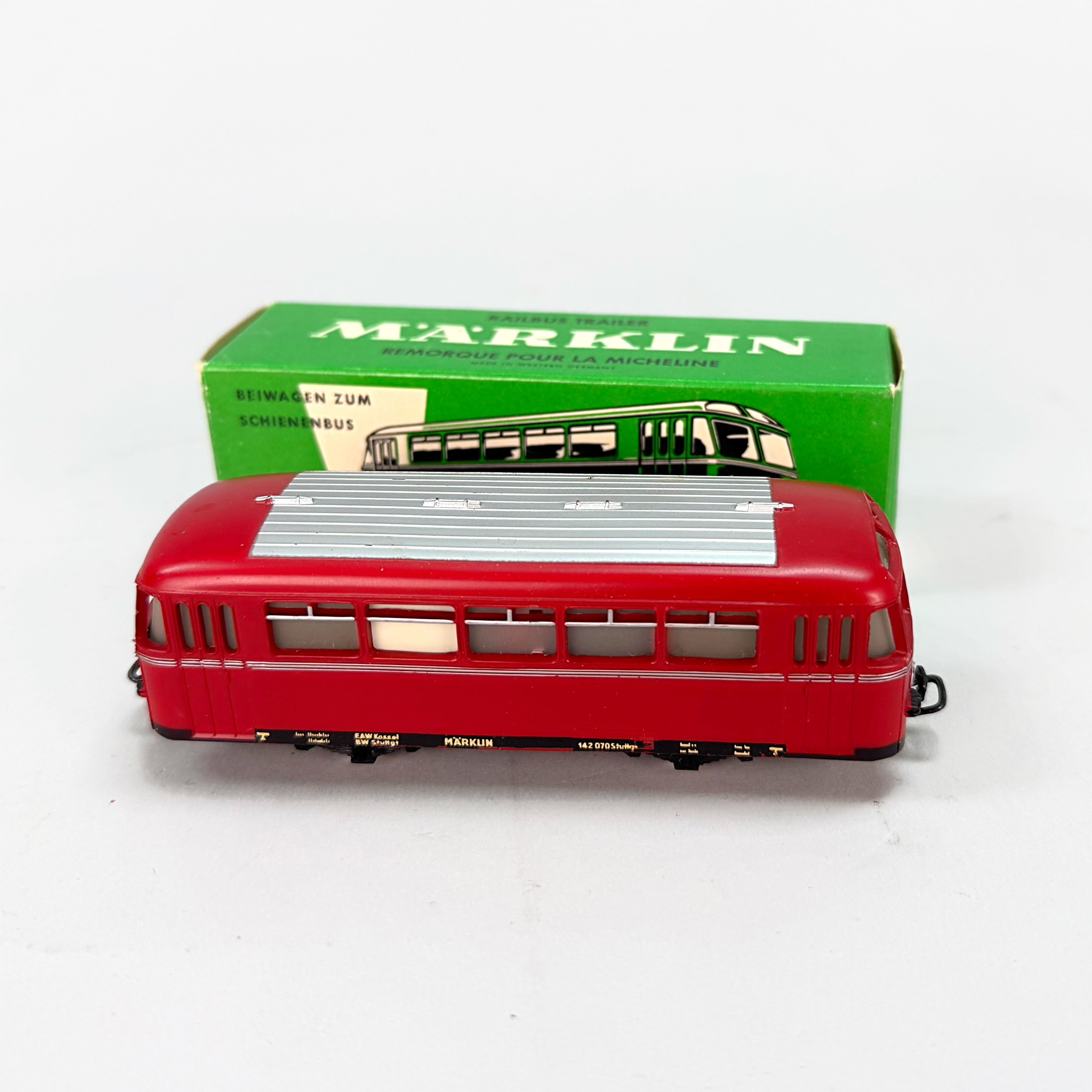 Images for 4804968. MÄRKLIN H0, RAIL BUS - red 4018 in original carton ...