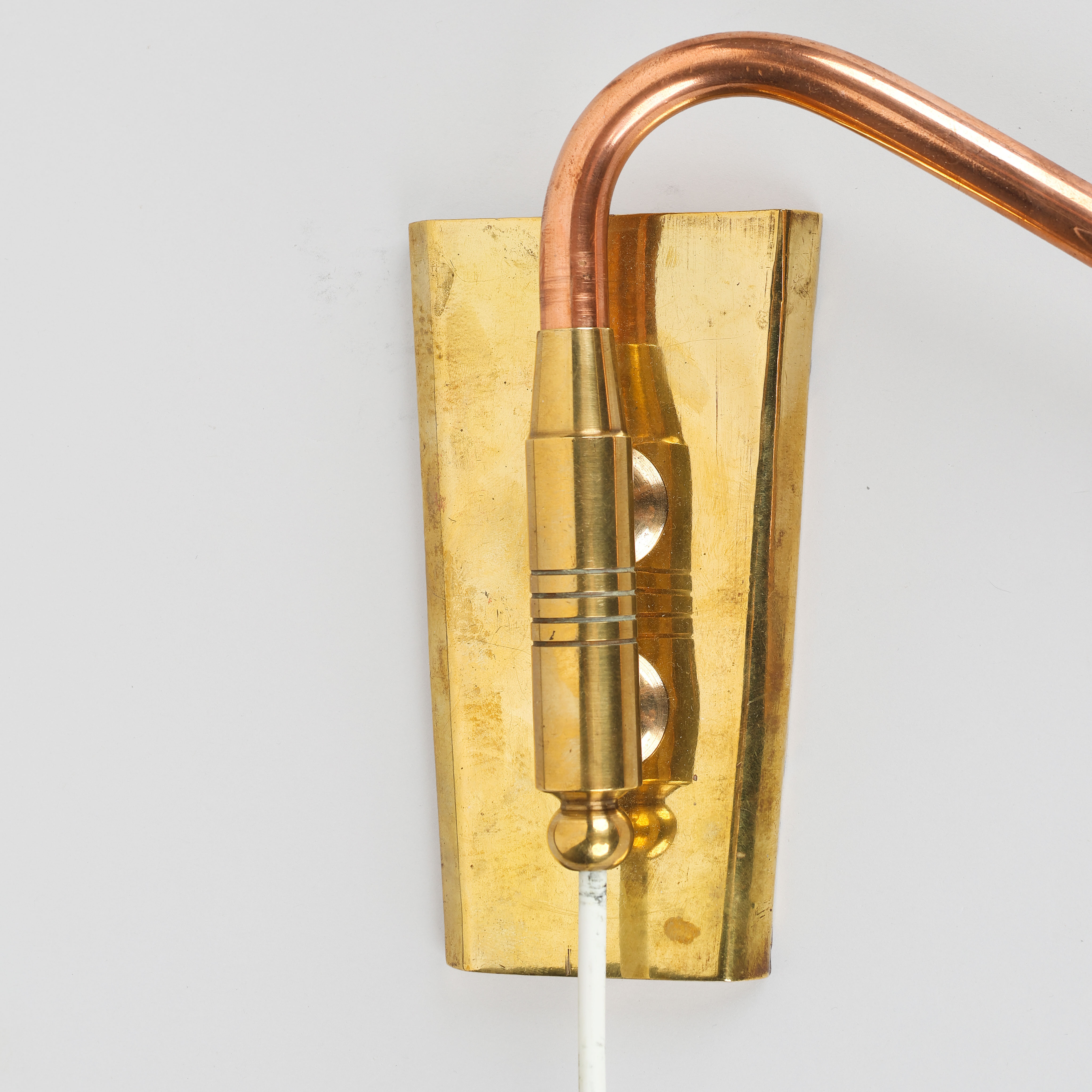 Bilder för 4807917. Flexibel vägglampa i mässing och koppar, dansk ...