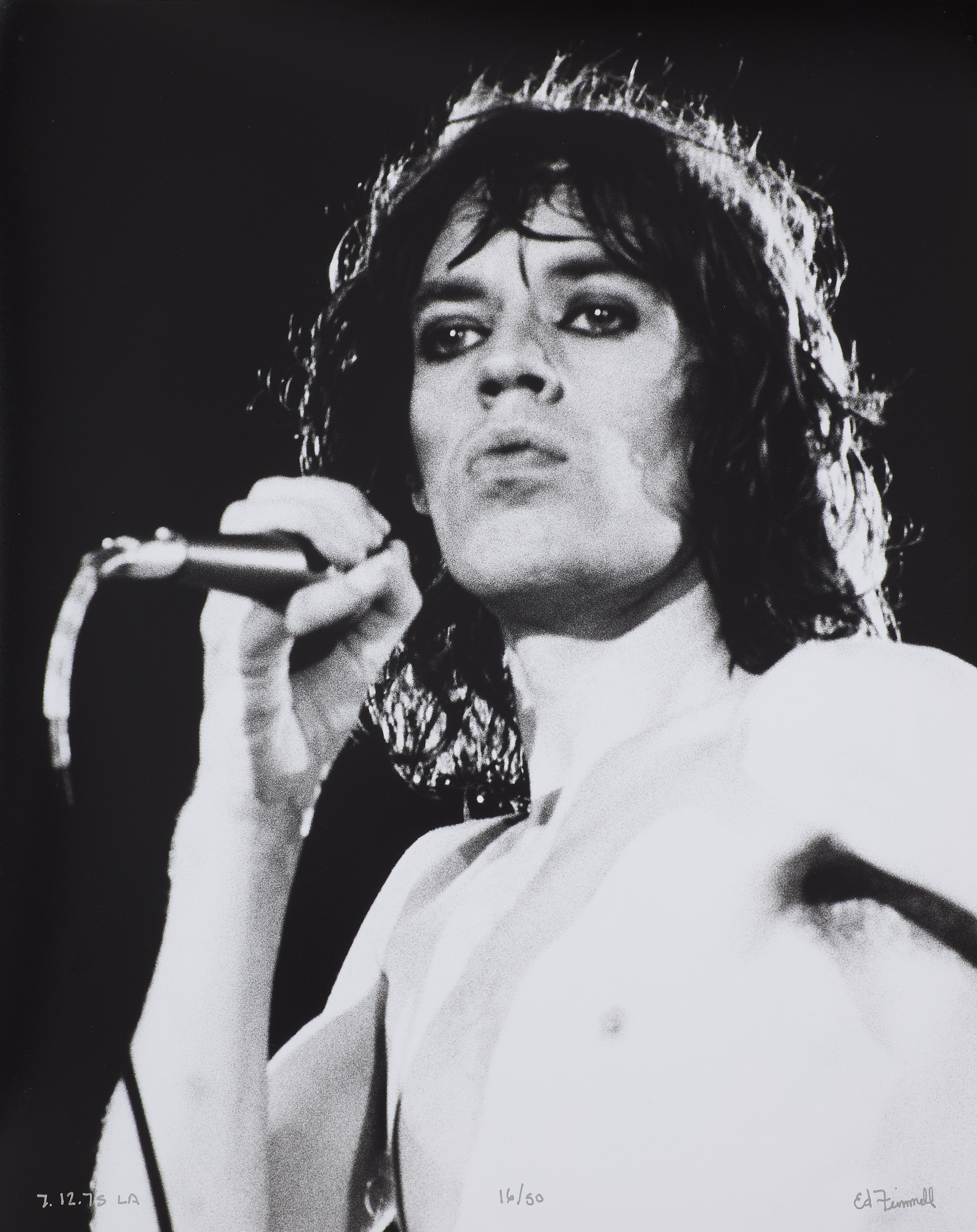 ED FINNELL (US/SWEDEN, BORN 1956). Mick Jagger, The Rolling Stones ...