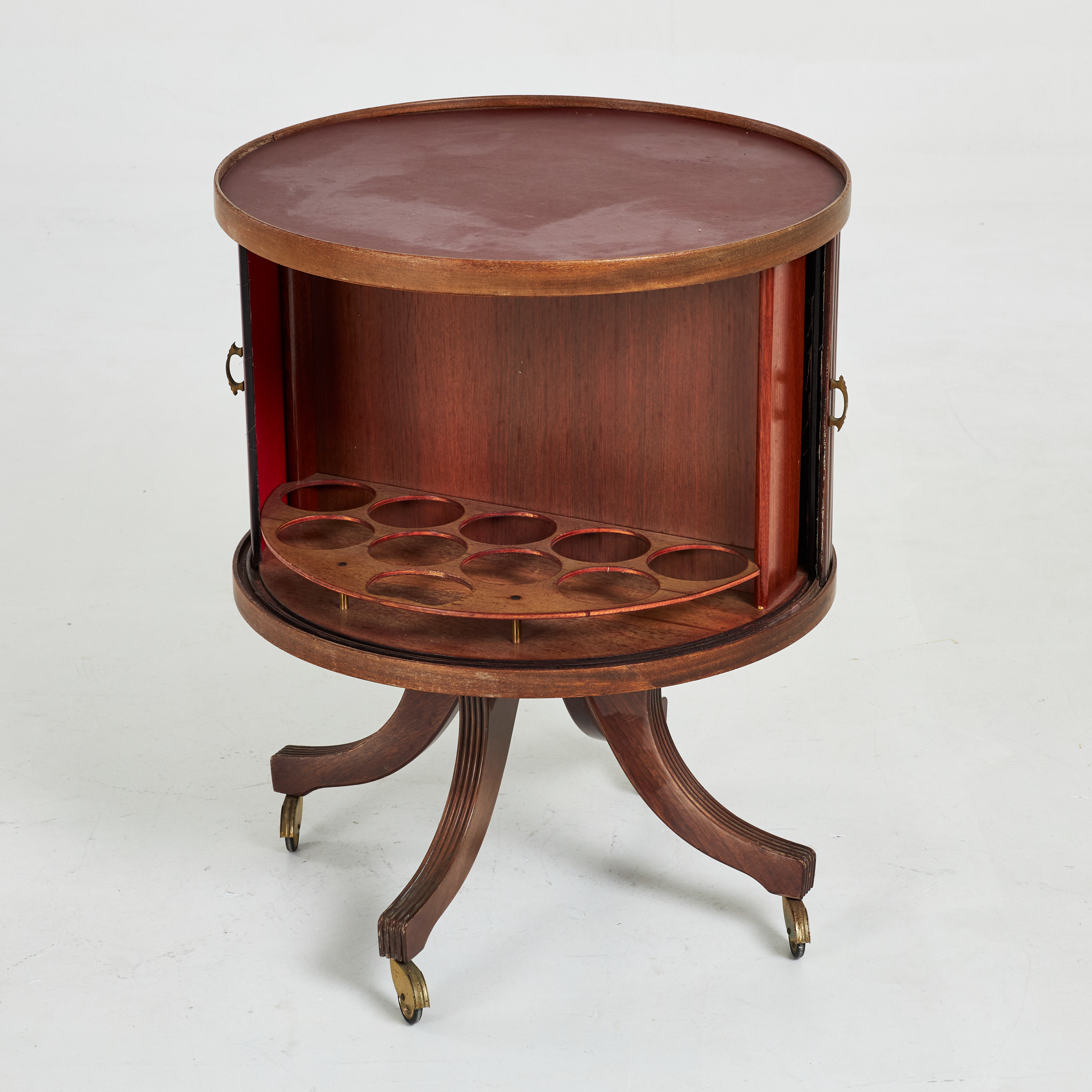 Images for 4812140. BAR CABINET on wheels, shutters, interior decorated ...