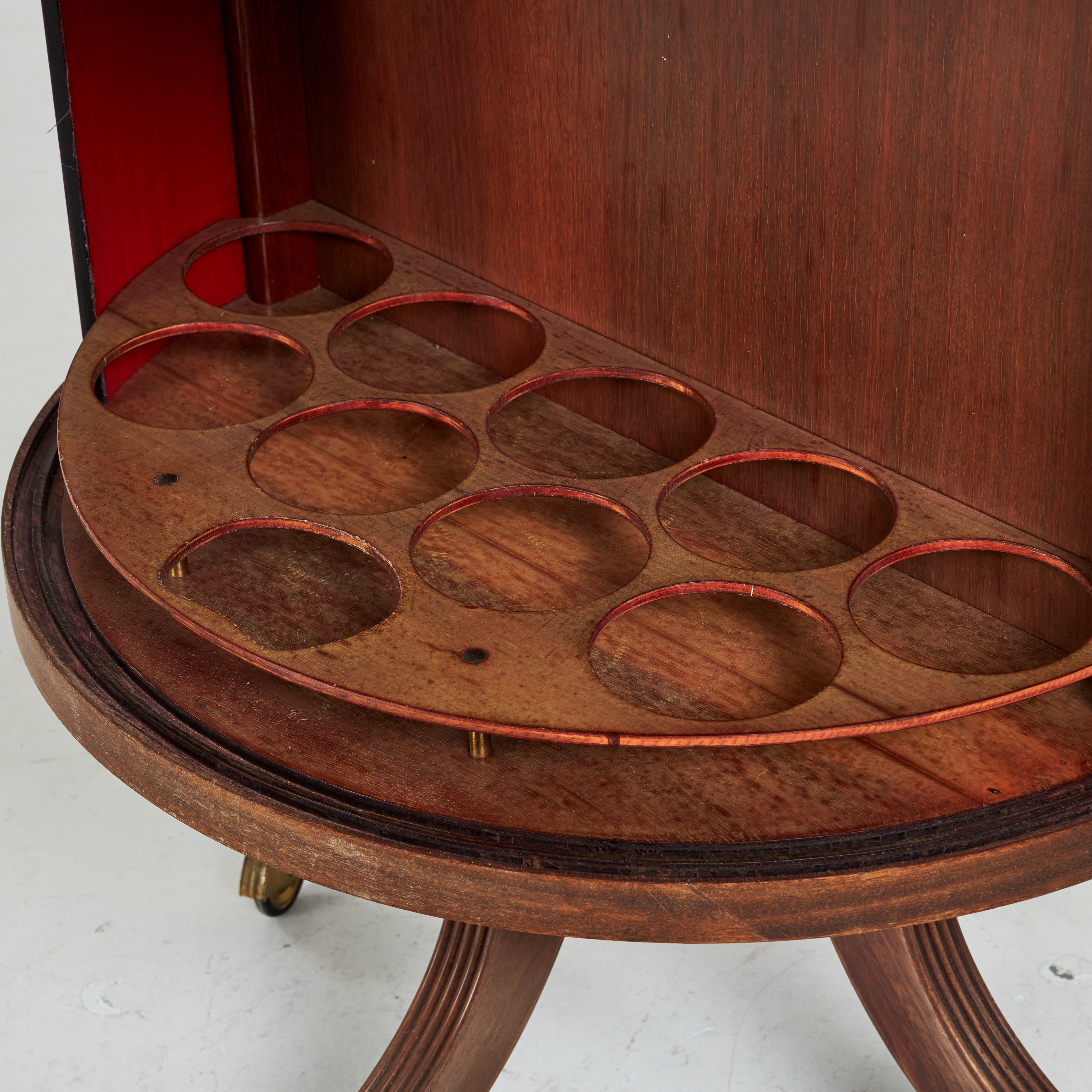 Images for 4812140. BAR CABINET on wheels, shutters, interior decorated ...