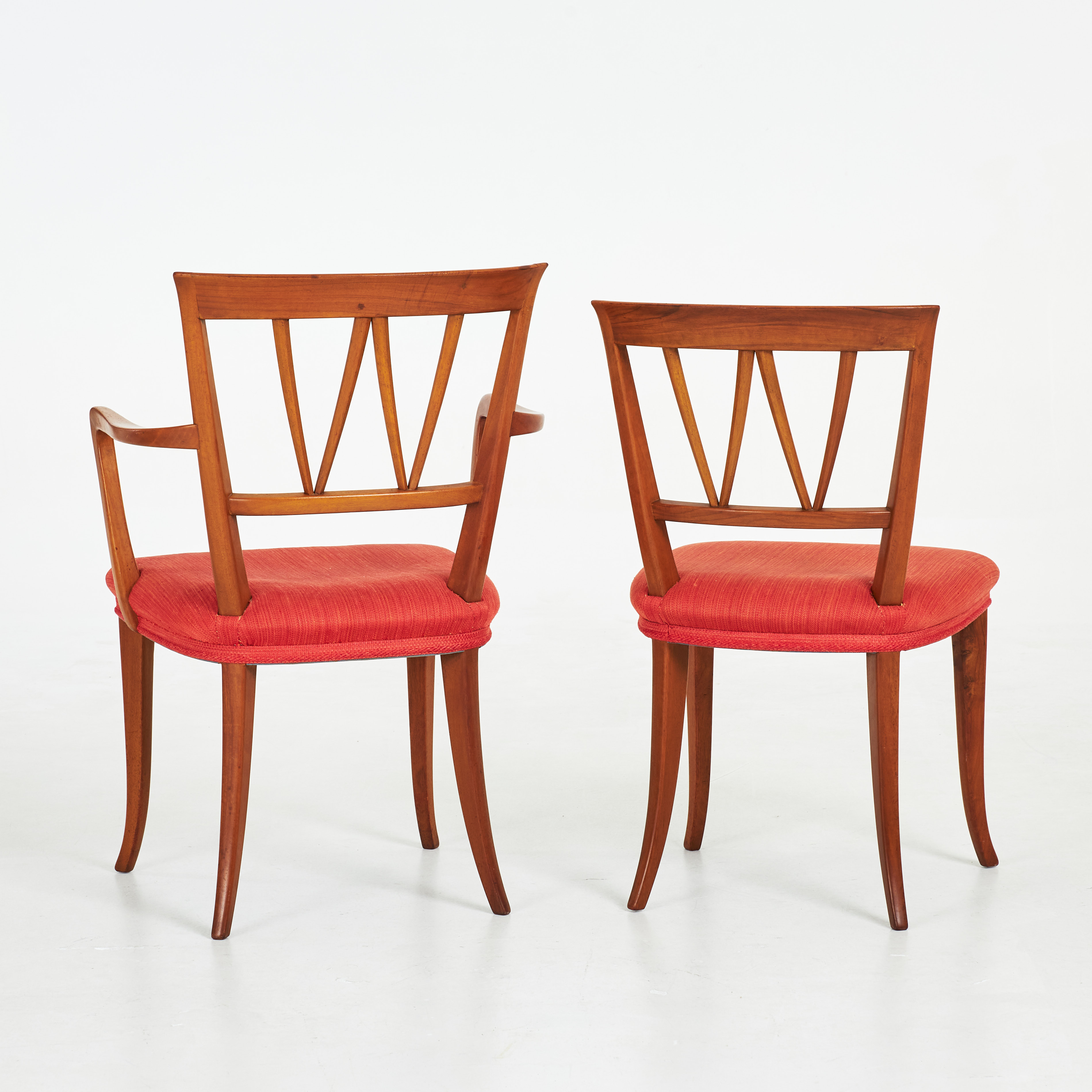 Images for 4813277. CARL MALMSTEN. “Pyramid”, 8 chairs, one armchair ...