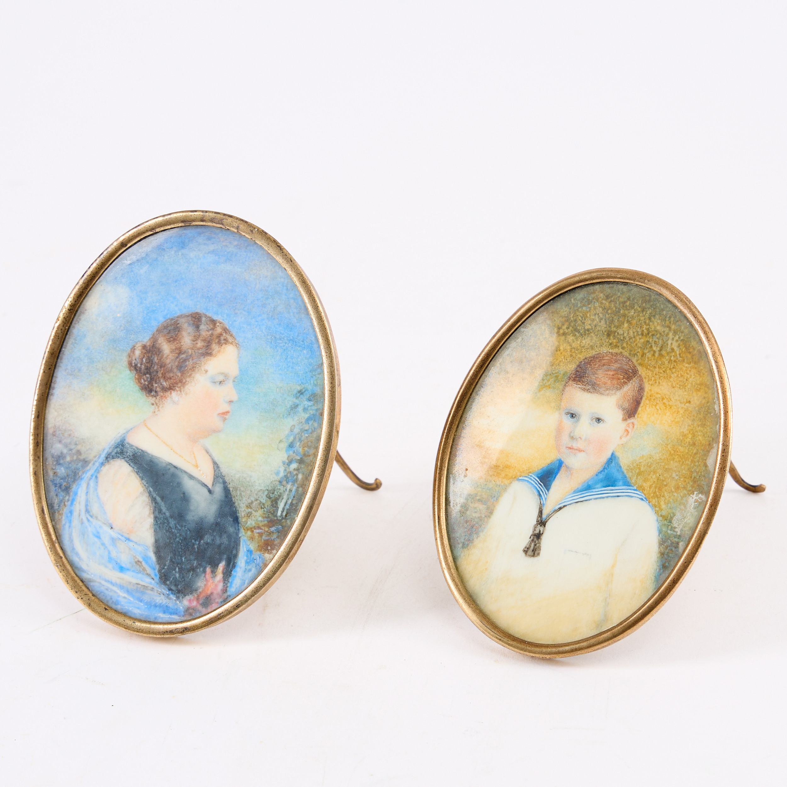 Images for 4813406. MATTIS HAHR-GRUNDELL. Miniature portrait, a couple ...