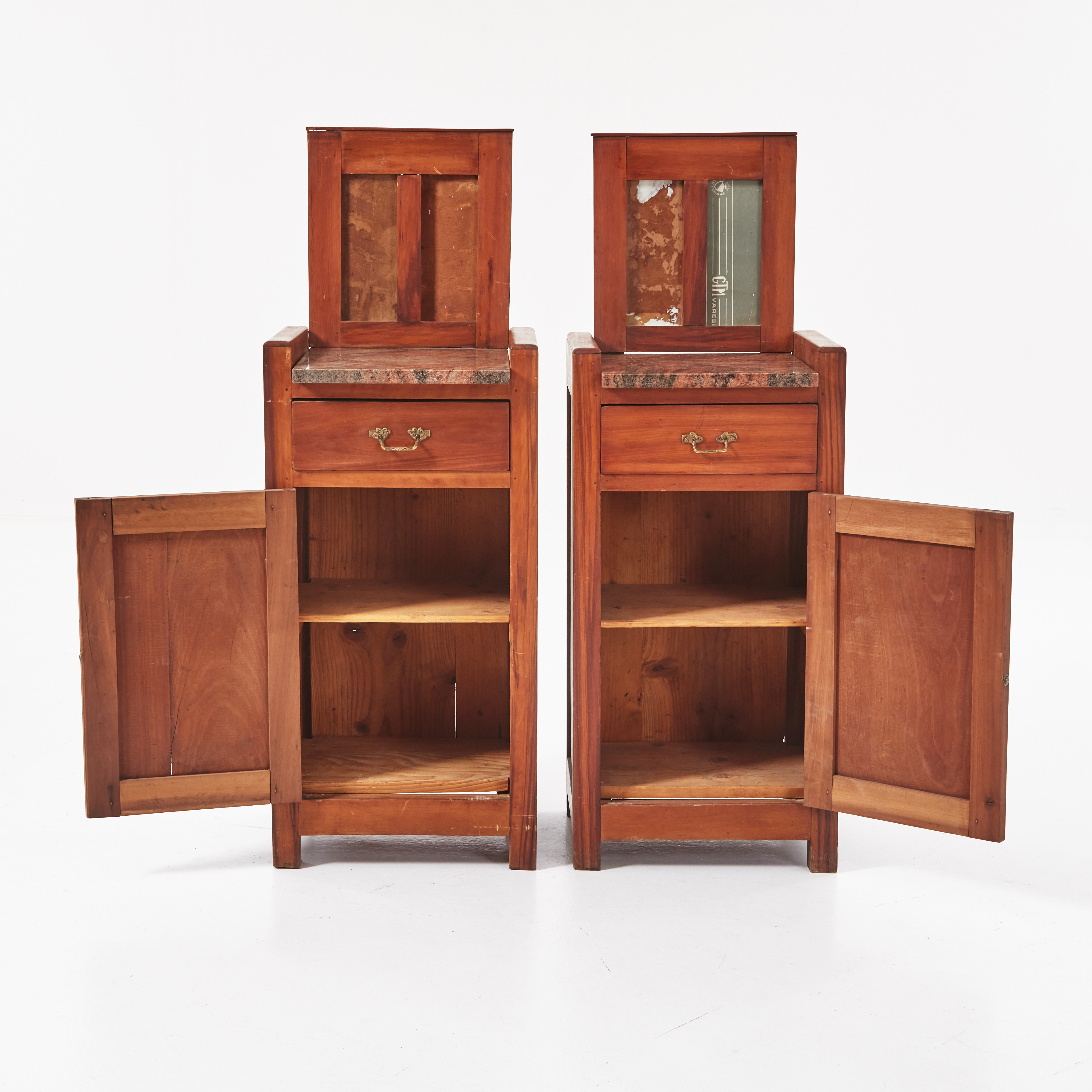 Images for 4815860. A pair of 20th century bedside tables, stone ...