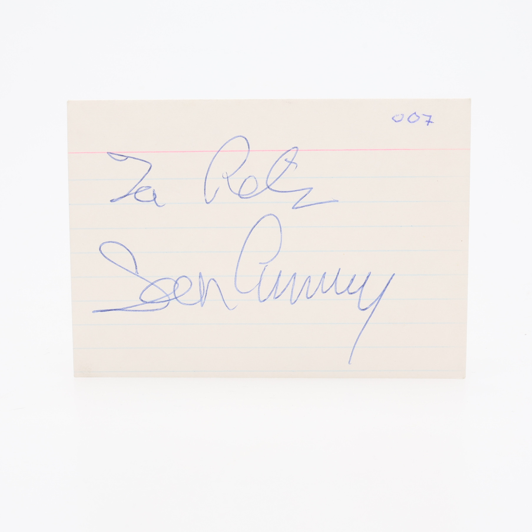 AUTOGRAPH. SEAN CONNERY (1930-2020). BRITISH ACTOR. Books, Maps ...