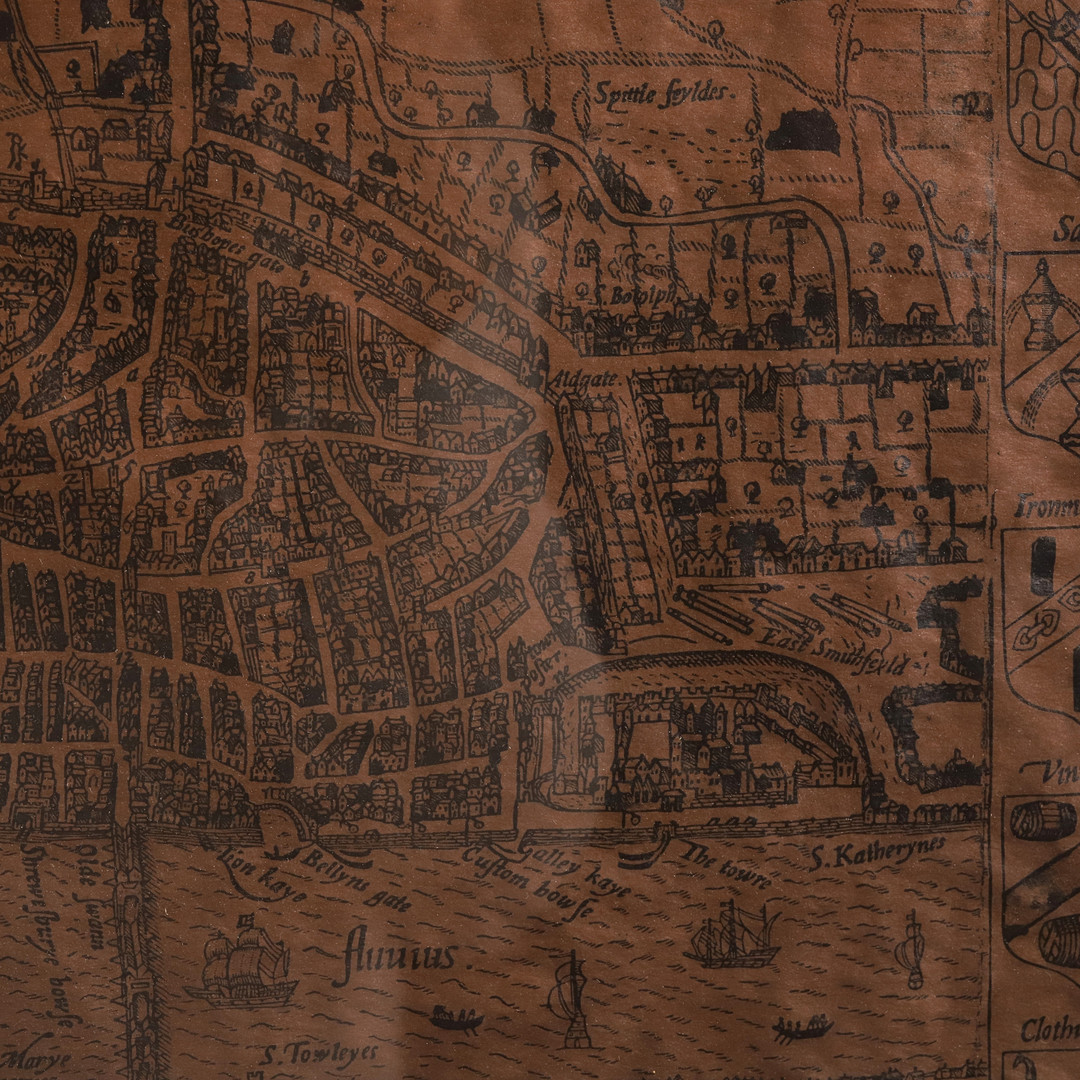 Images for 4820410. GRAPHIC PRINT, map of London, signed Pieter van den ...