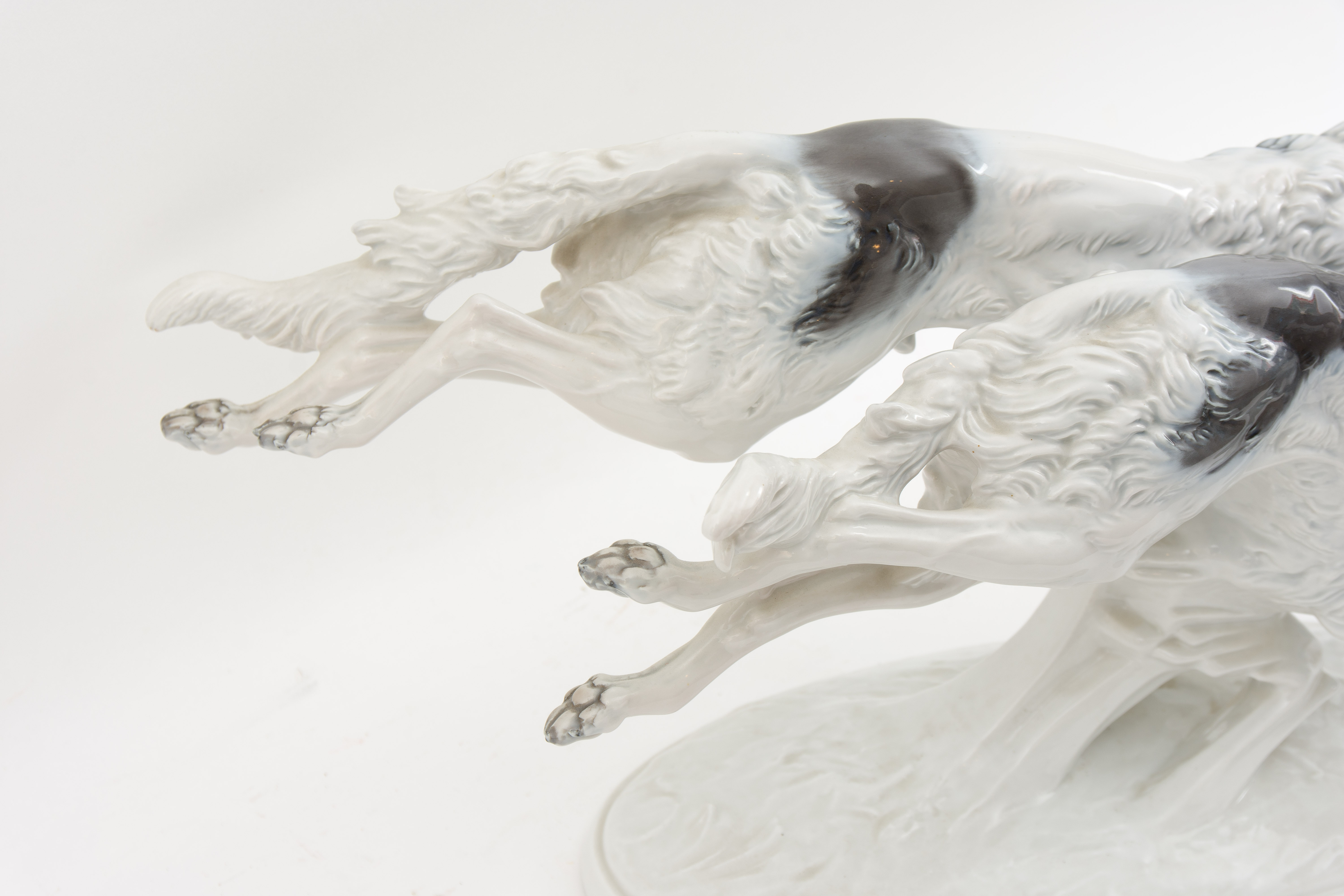 Images for 482078. ROSENTHAL. "Jumping greyhound borzoi", hand-painted ...