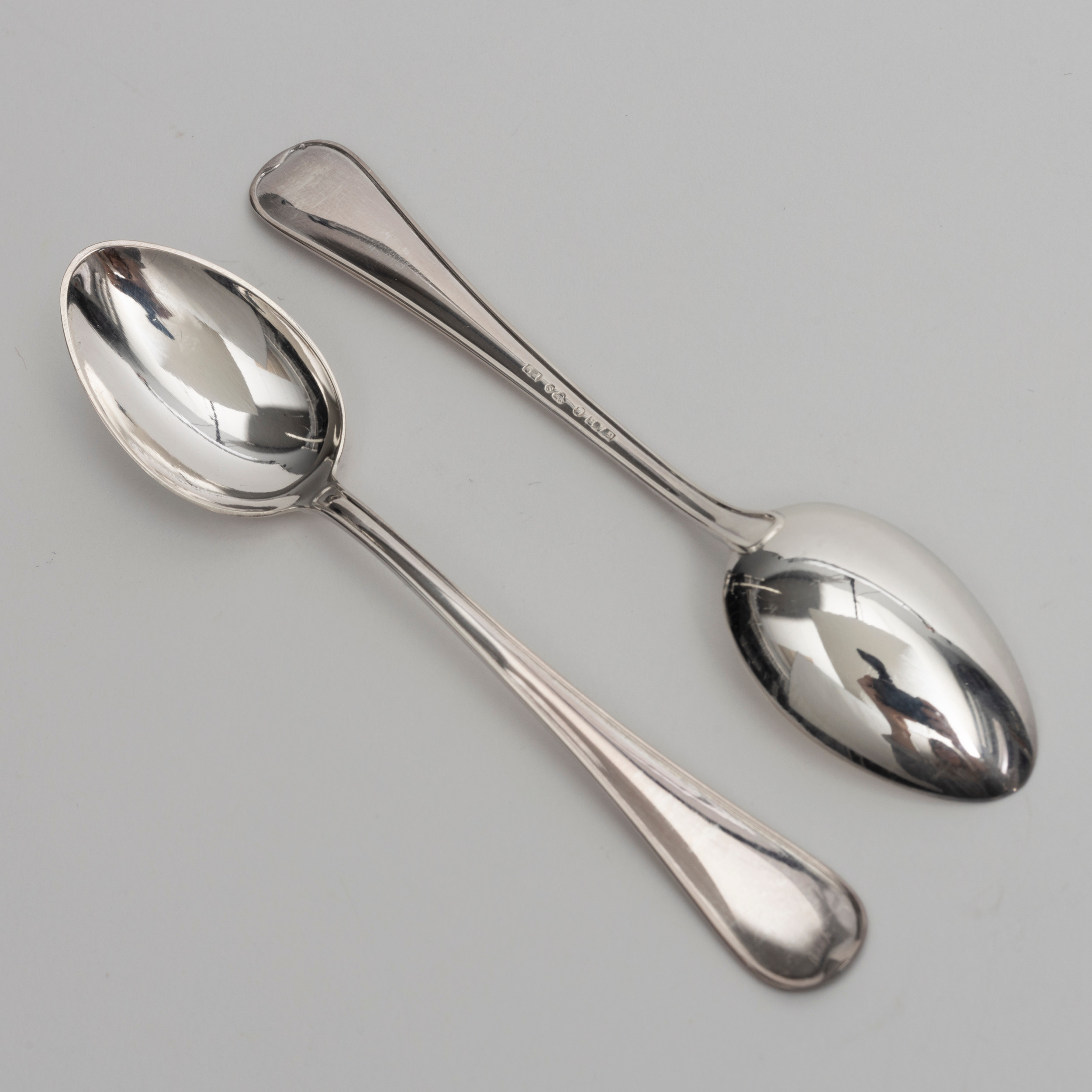 Images for 4828116. A set of 13 silver moccaskets, model “Swedish round ...