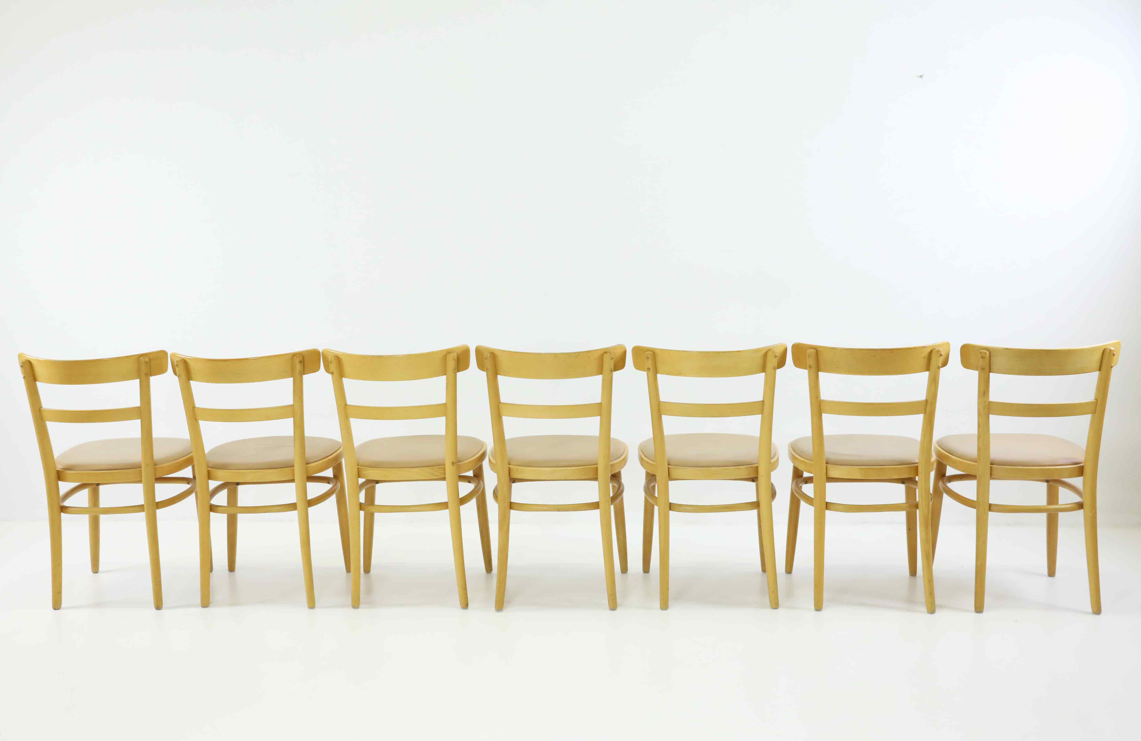 Images for 4829882. A set of seven Gemla Möbler AB chairs, second half ...