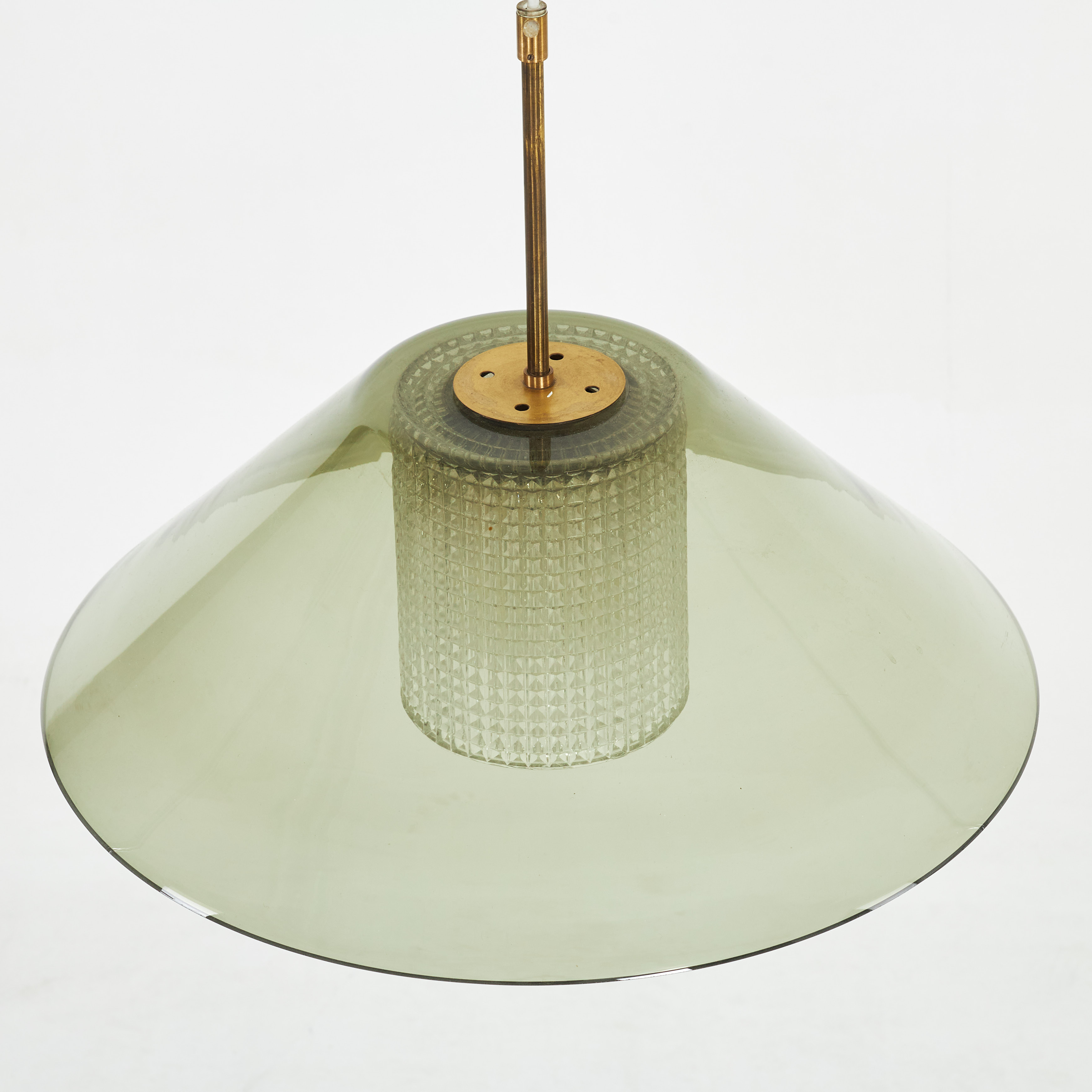 Images for 4860589. CEILING LAMP. Orrefors, mug in gray-green tinted ...