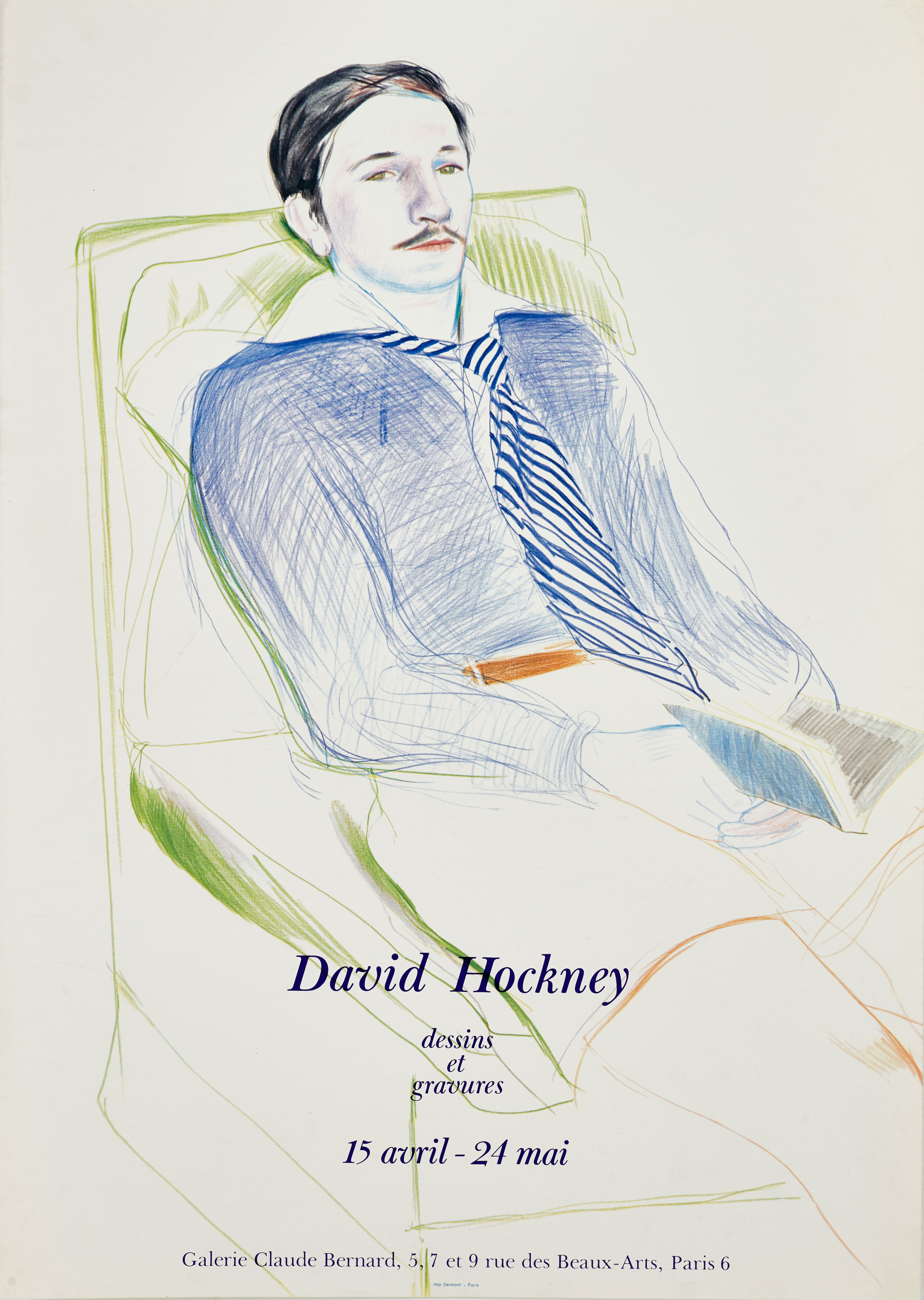 DAVID HOCKNEY (FÖDD 1937). Dessins et gravures, Galerie Claude Bernard ...