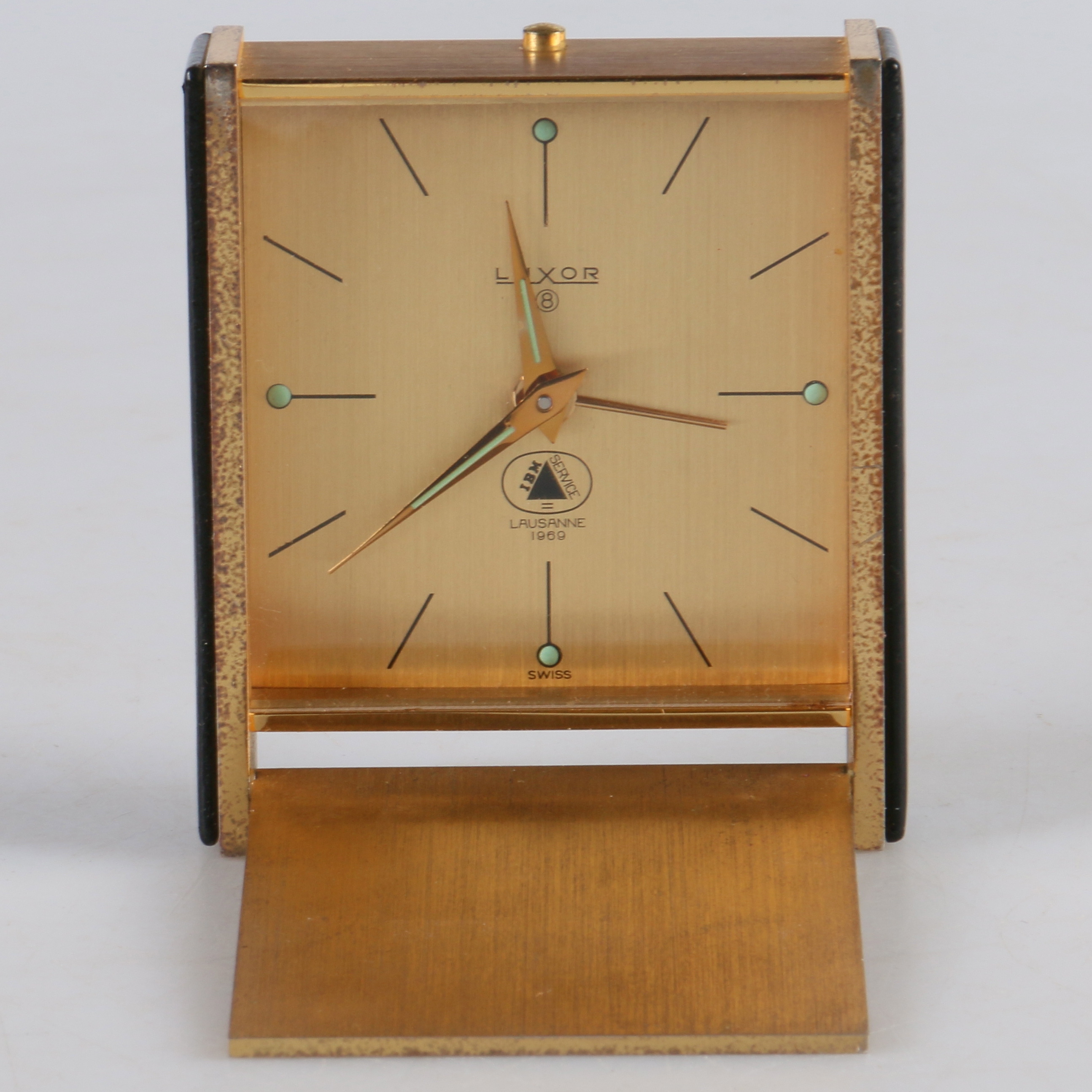 Images for 498009. TABLE CLOCK, brass, Luxor 8, "IBM, Lausanne 1969 ...